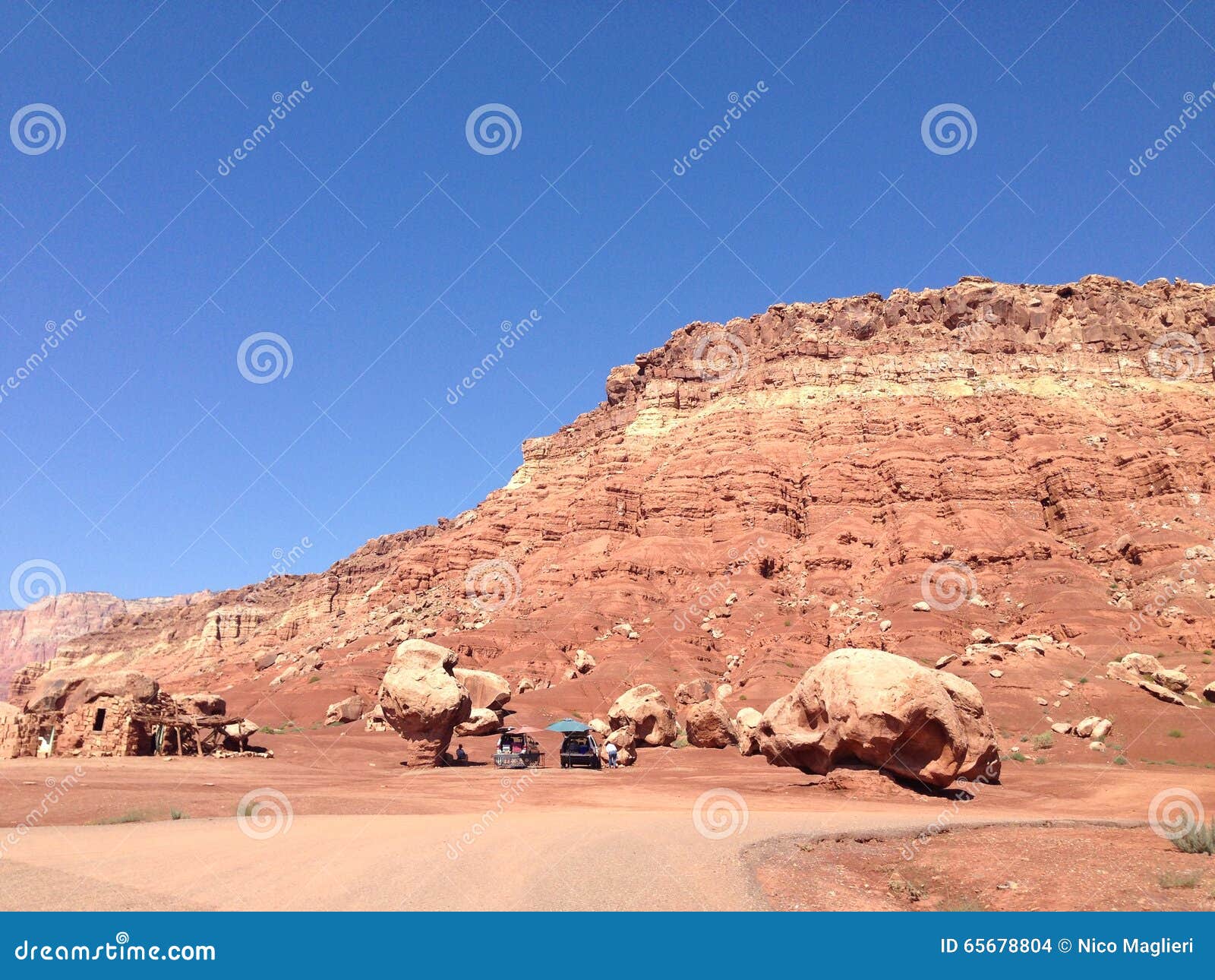 Crumbling Mountains in the Desert Editorial Stock Image - Image of ...