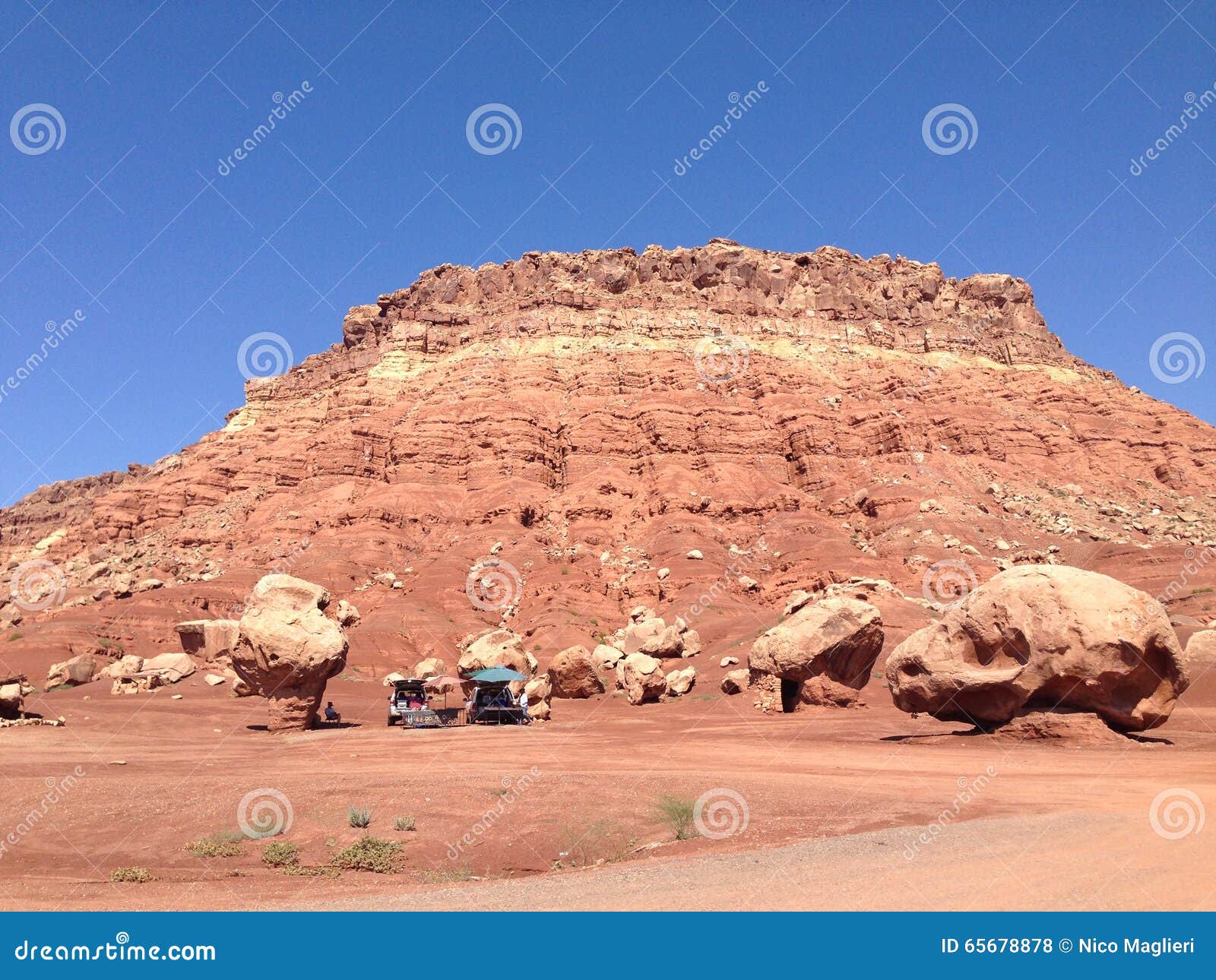 Crumbling Mountains in the Desert Editorial Stock Photo - Image of ...