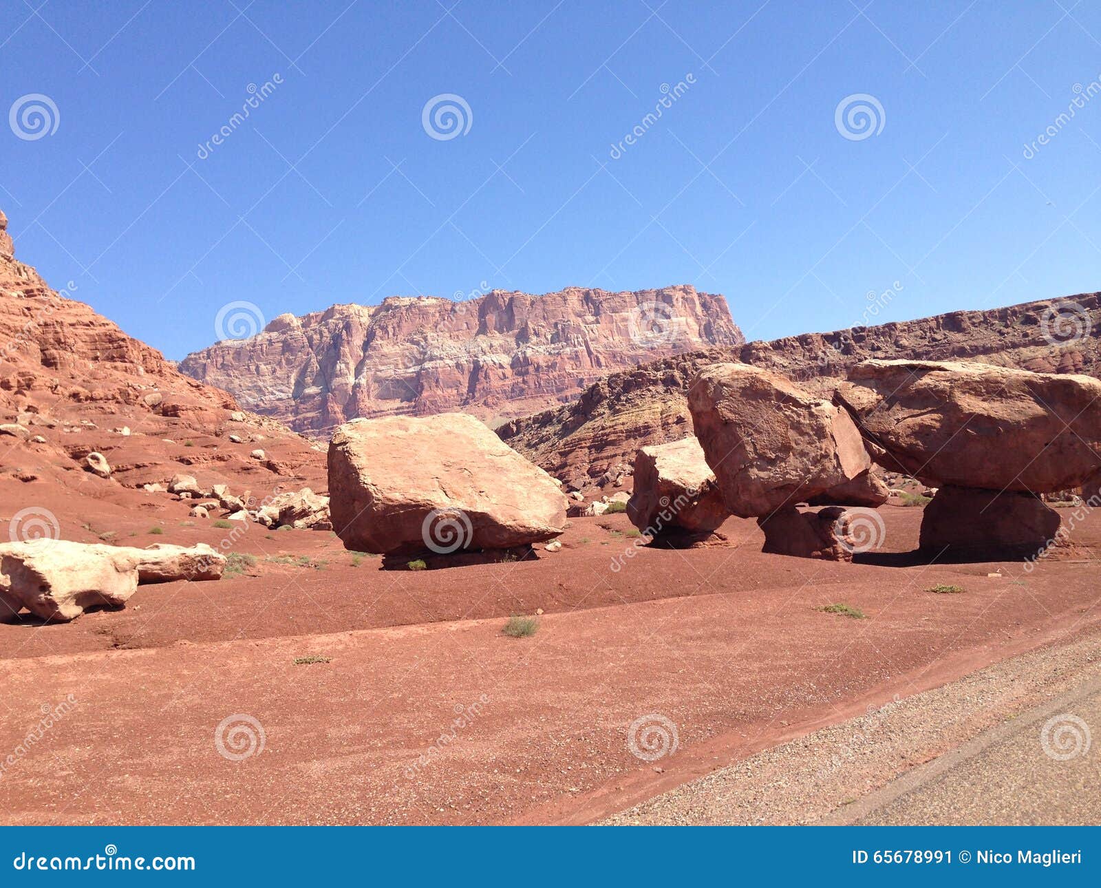 Crumbling Mountains in the Desert Stock Image - Image of soil, hang ...