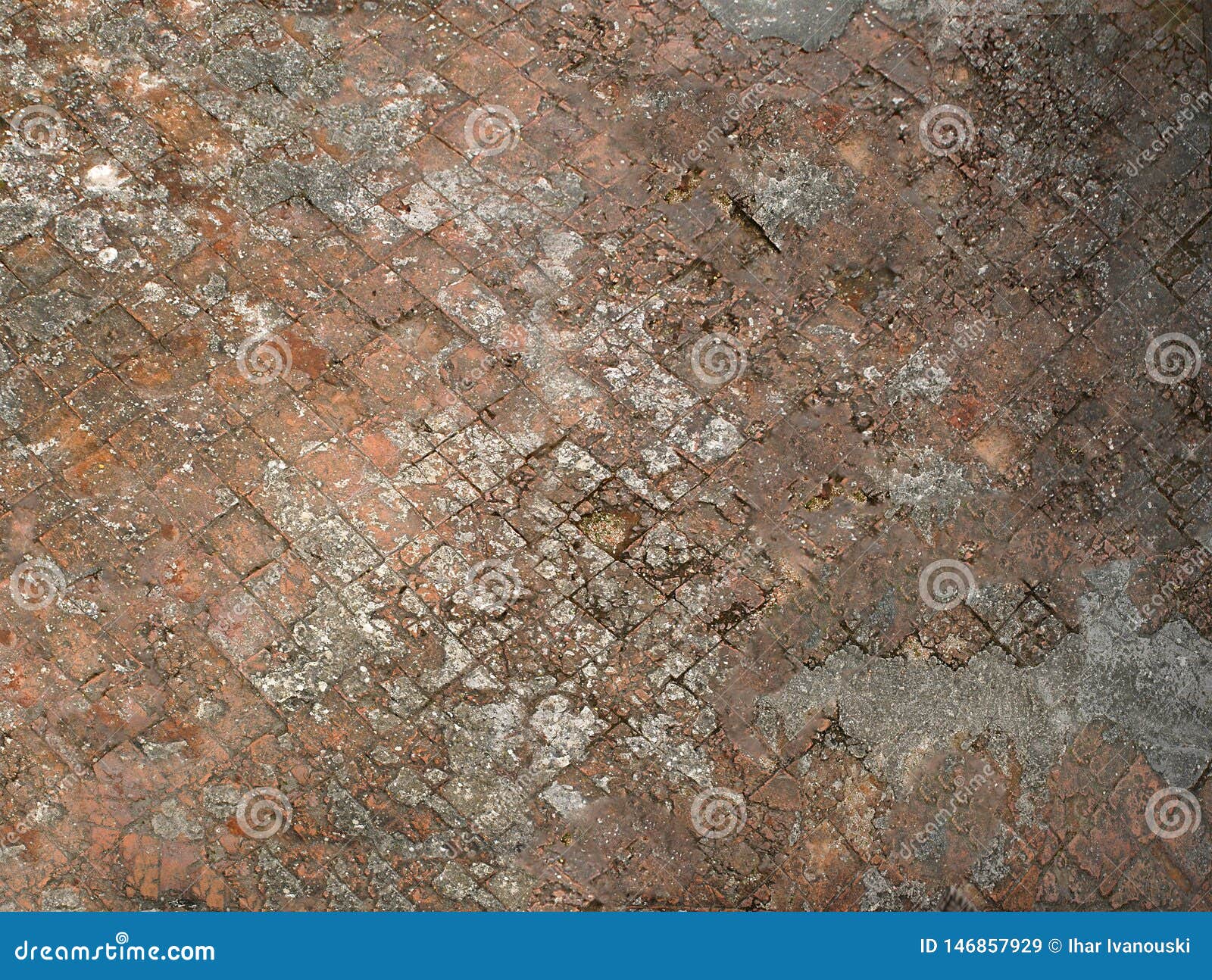 Road Paved With Dull Red Bricks Seamless Texture Royalty-Free Stock ...