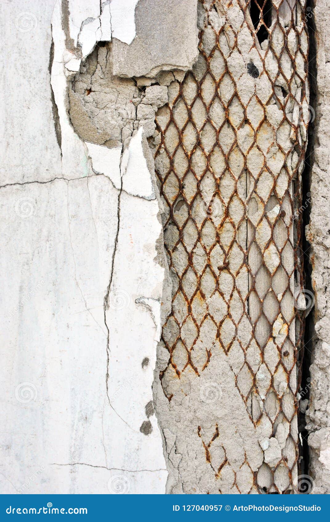 Crumbling Concrete Wall