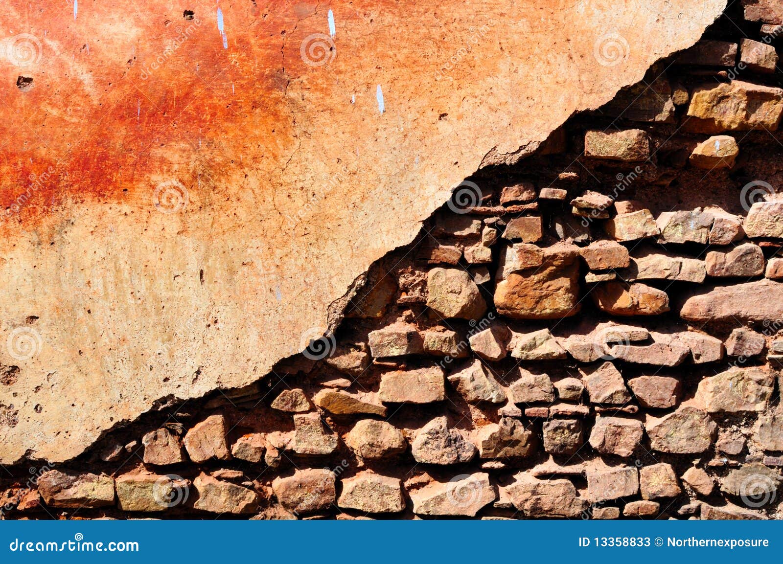 Crumbling Wall stock image. Image of decaying, asia, contrast - 13358833