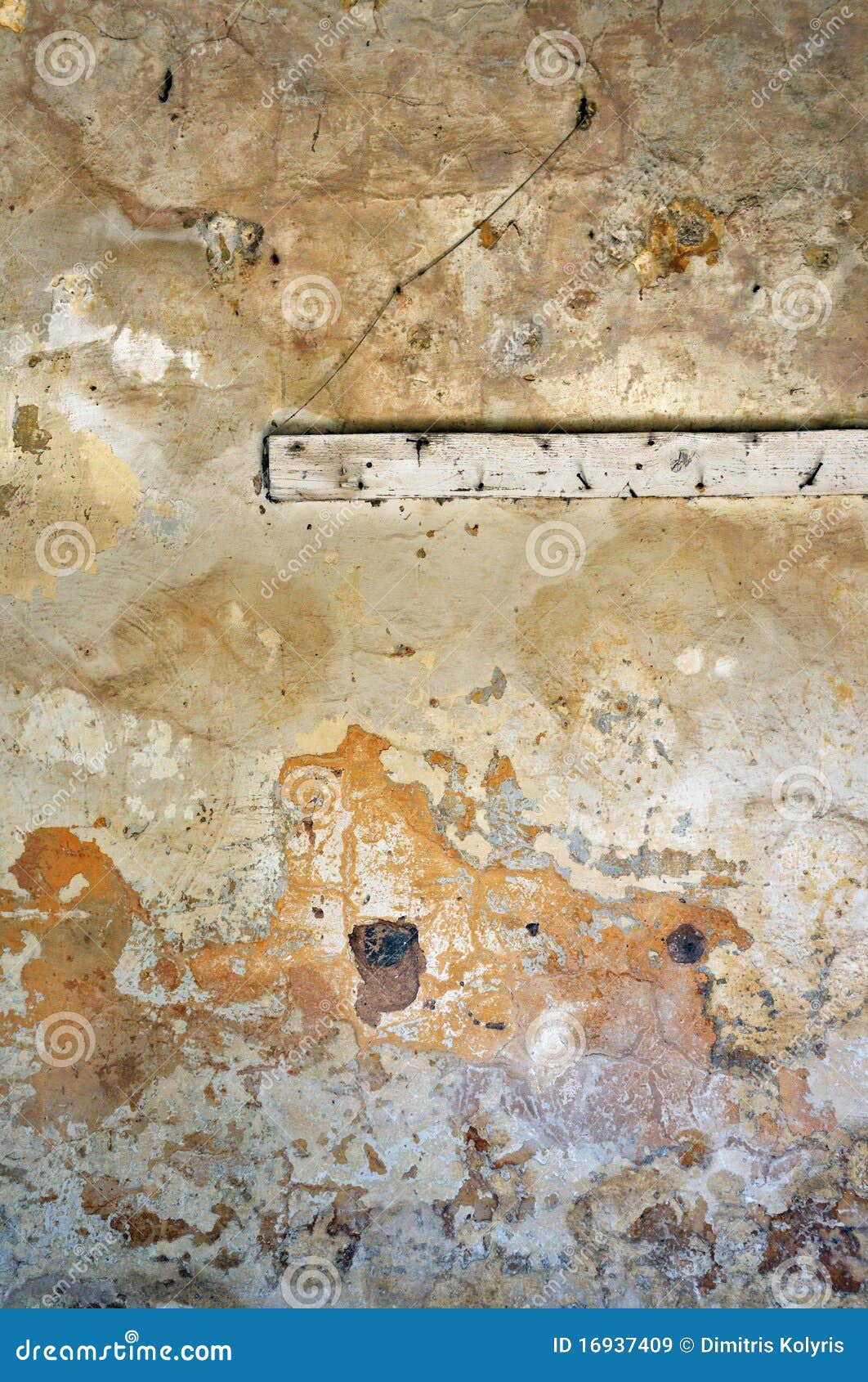 Crumbling wall stock image. Image of closeup, cracked - 16937409