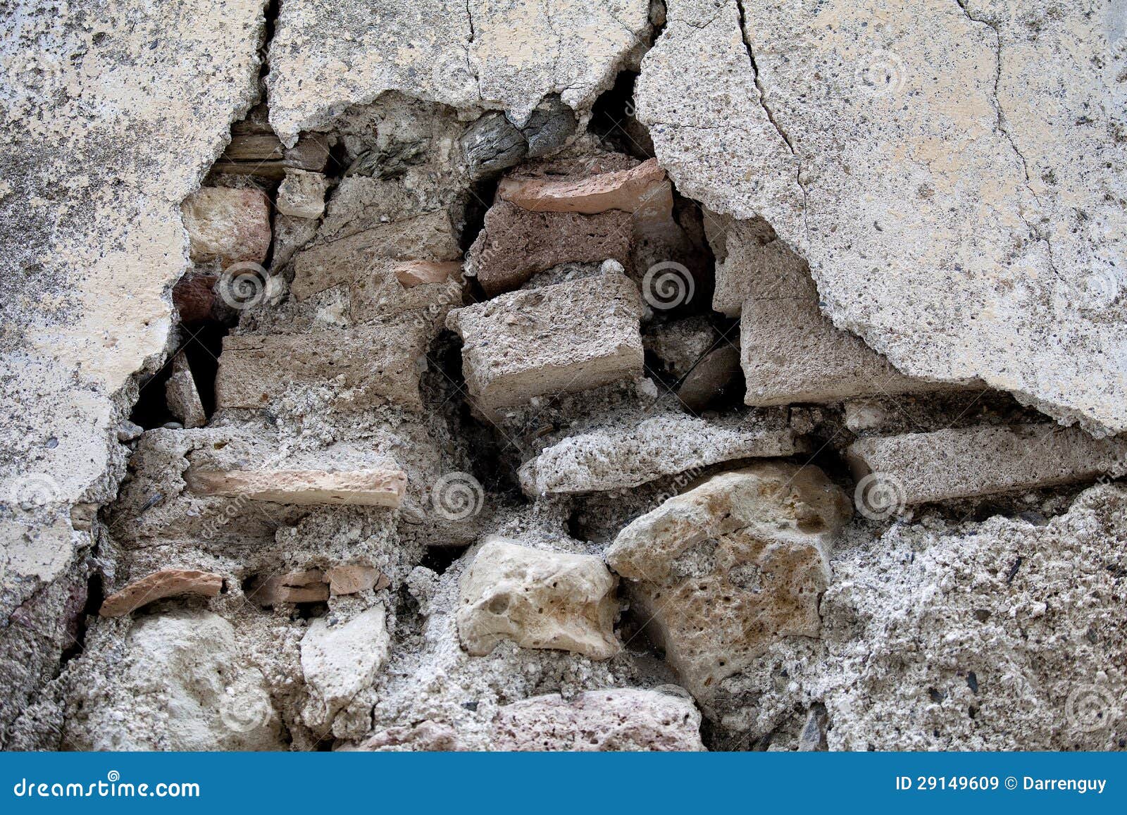 Crumbling Wall stock image. Image of demolishing, wall - 29149609
