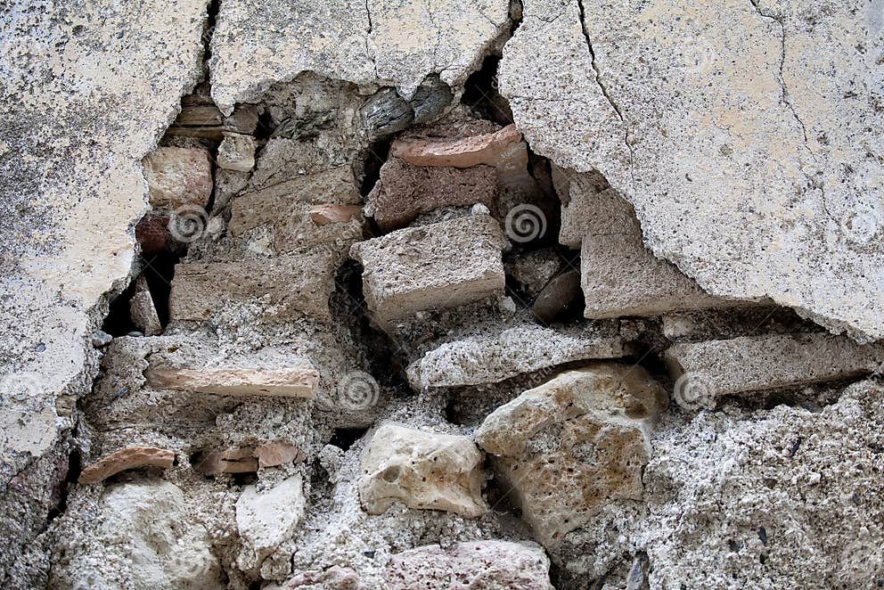 Crumbling Wall stock image. Image of demolishing, wall - 29149609