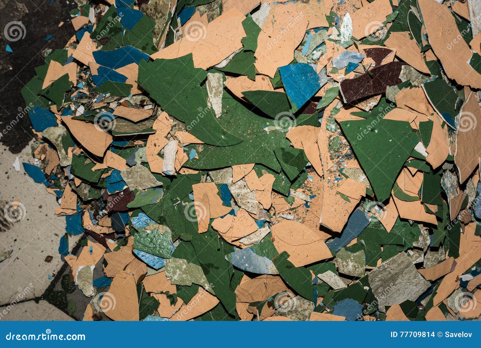 Crumbling wall. stock photo. Image of cardboard, scrapbook - 77709814