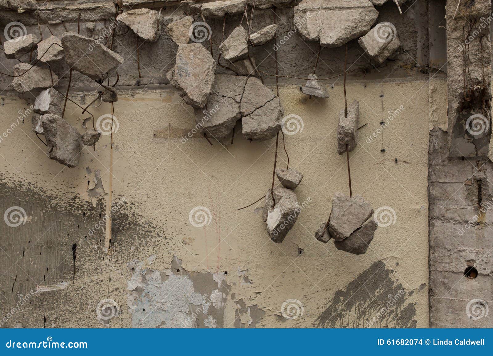 Crumbling wall stock photo. Image of destruction, decaying - 61682074