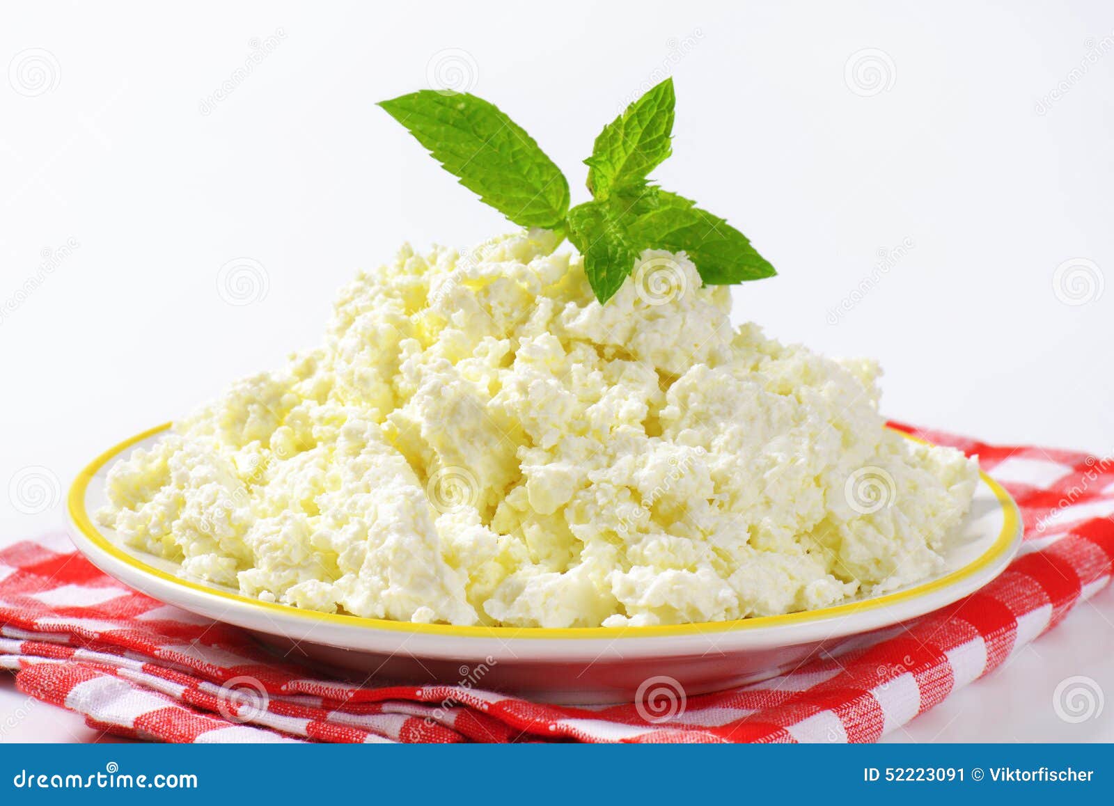 Crumbly cheese stock image. Image of cottage, healthy - 52223091