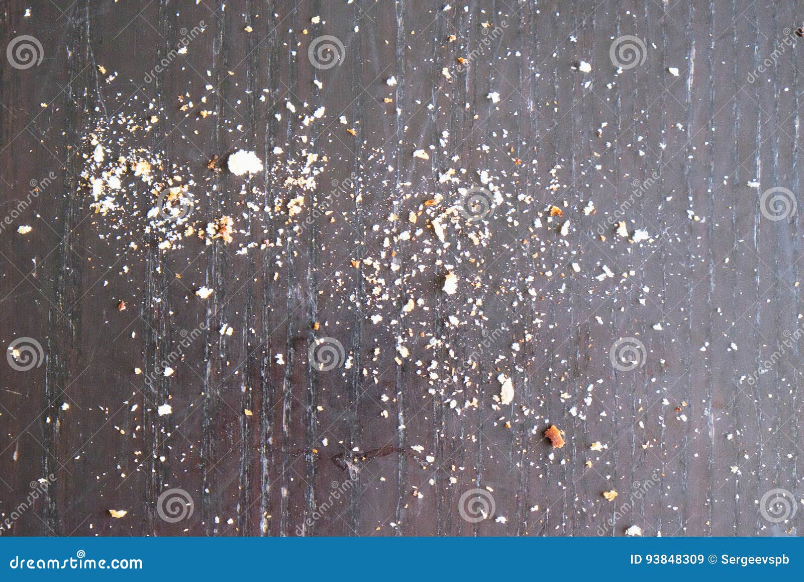 Crumbs on the table stock image. Image of ground, bakery - 93848309