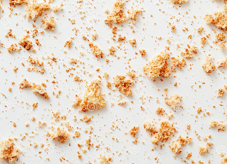 Crumbs Texture Background White Surface Toasted High Quality Image ...