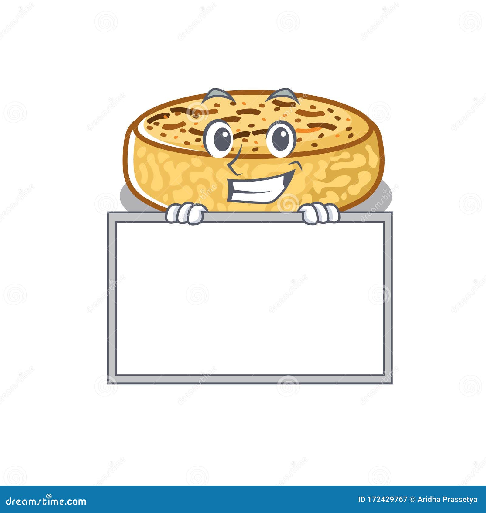 Crumpets Cartoon Character Concept With A Sad Face Vector Illustration ...