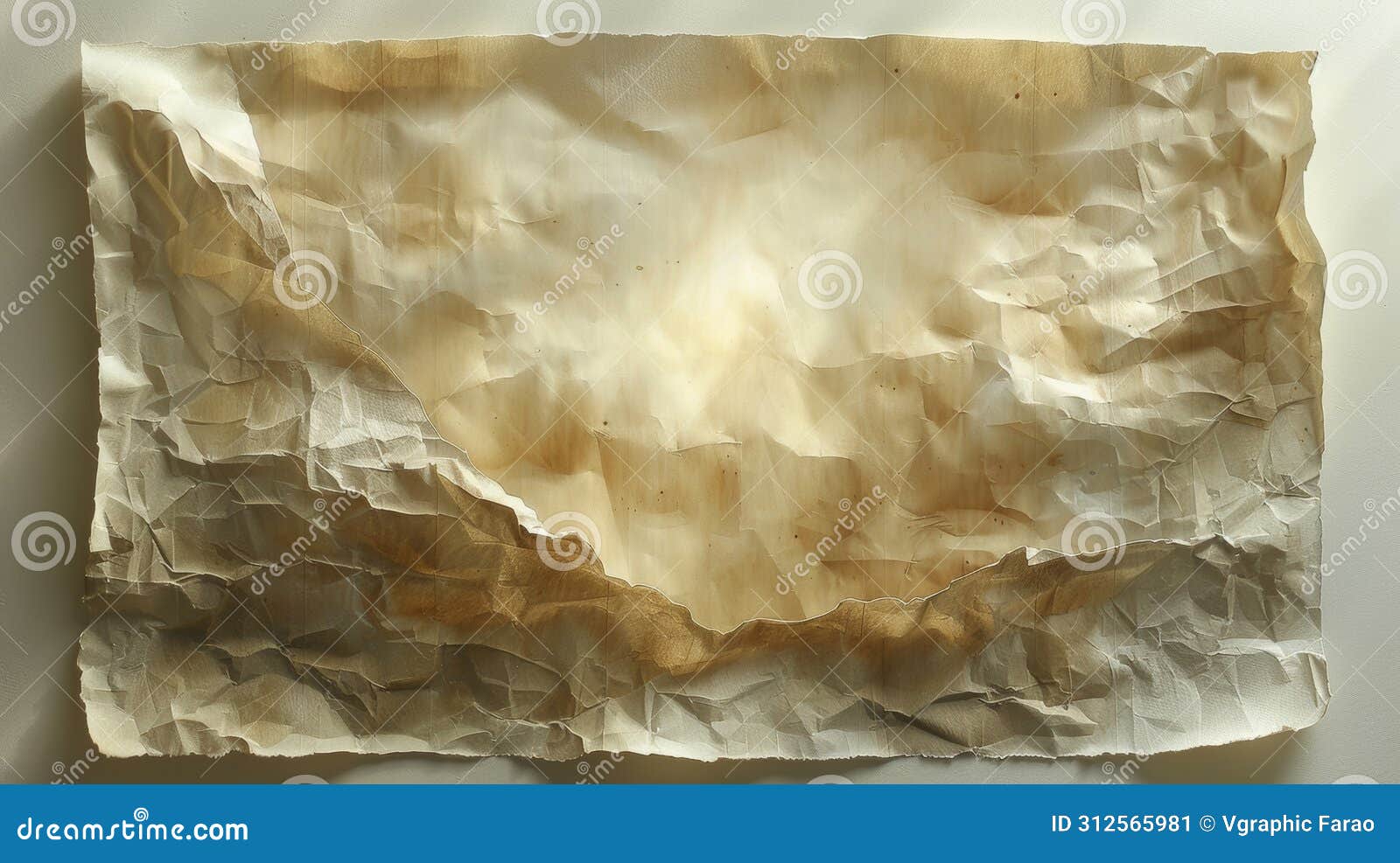 Crumpled Aged Paper Texture Royalty-Free Stock Photography ...