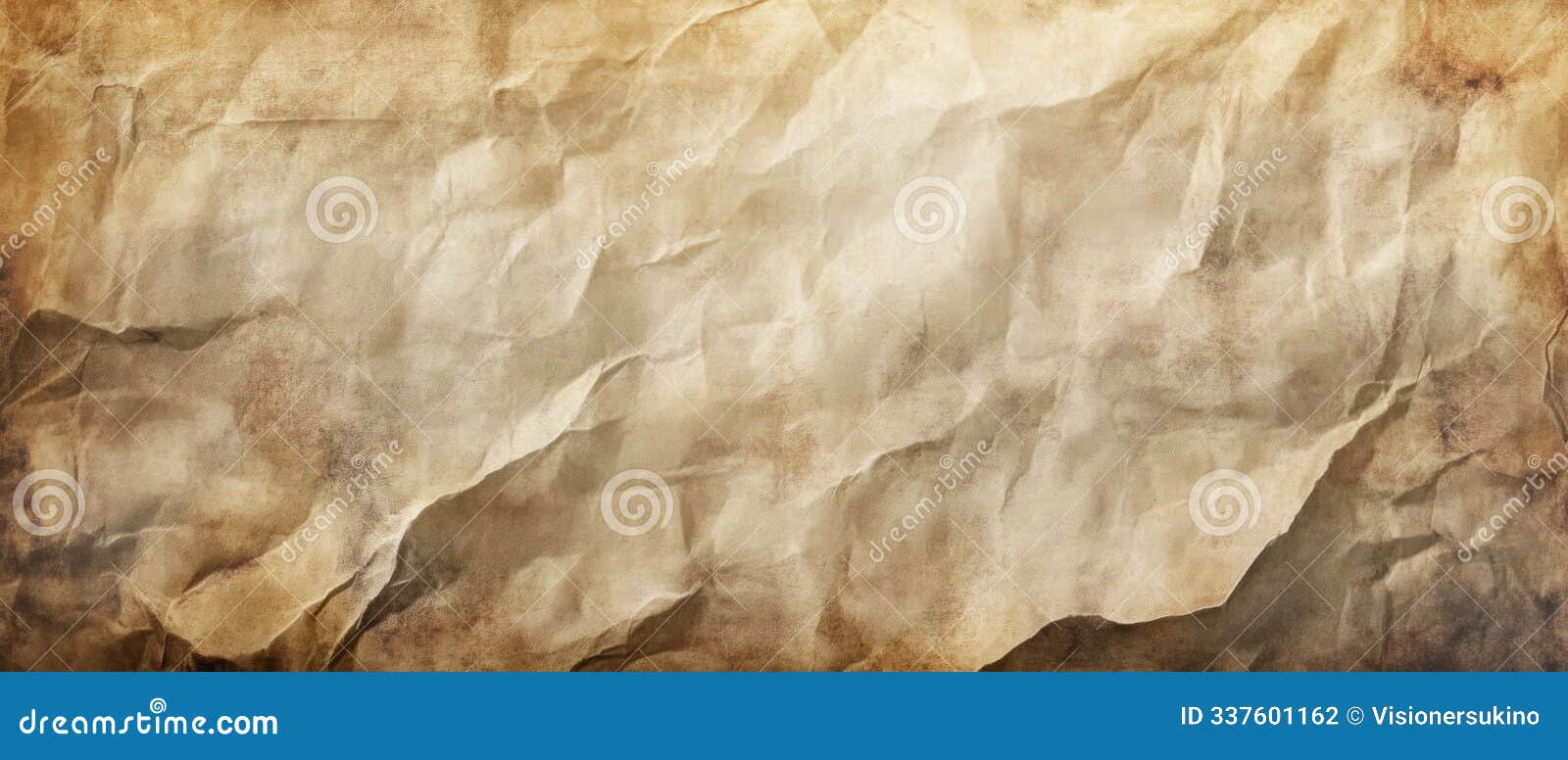 Crumpled, Aged, and Stained Paper Texture Stock Illustration ...