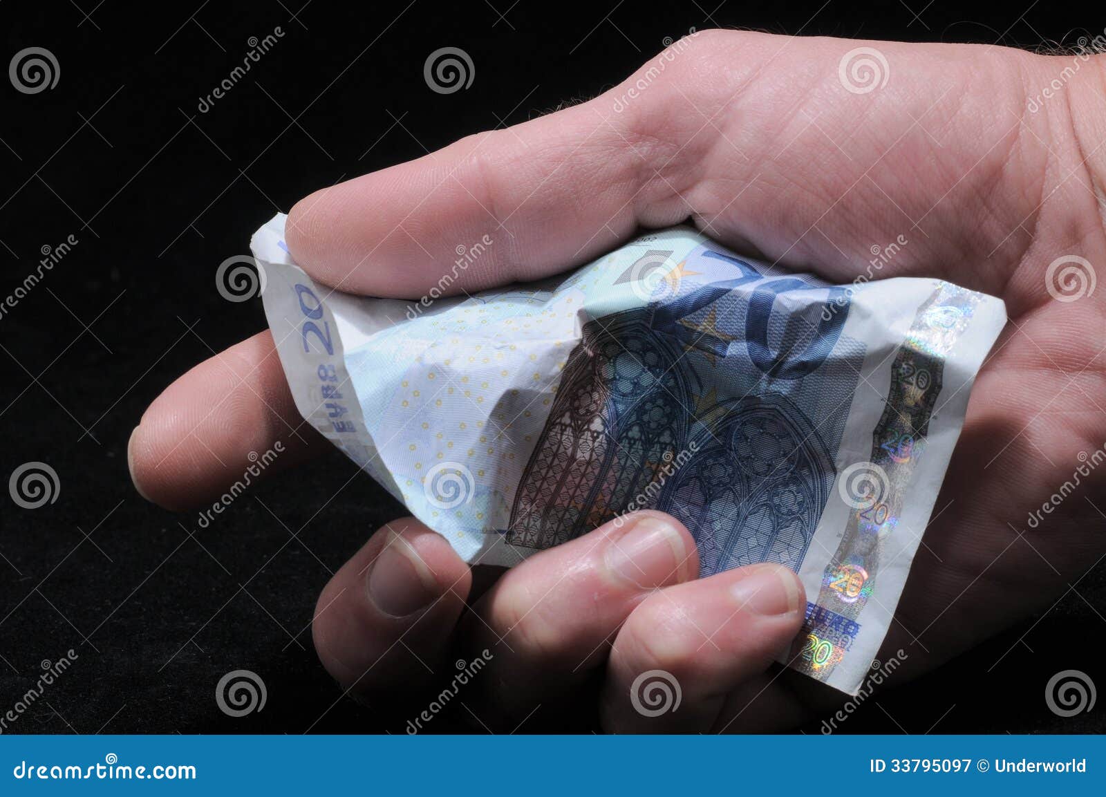 Crumpled Banknotes Money stock image. Image of cash, closeup - 33795097