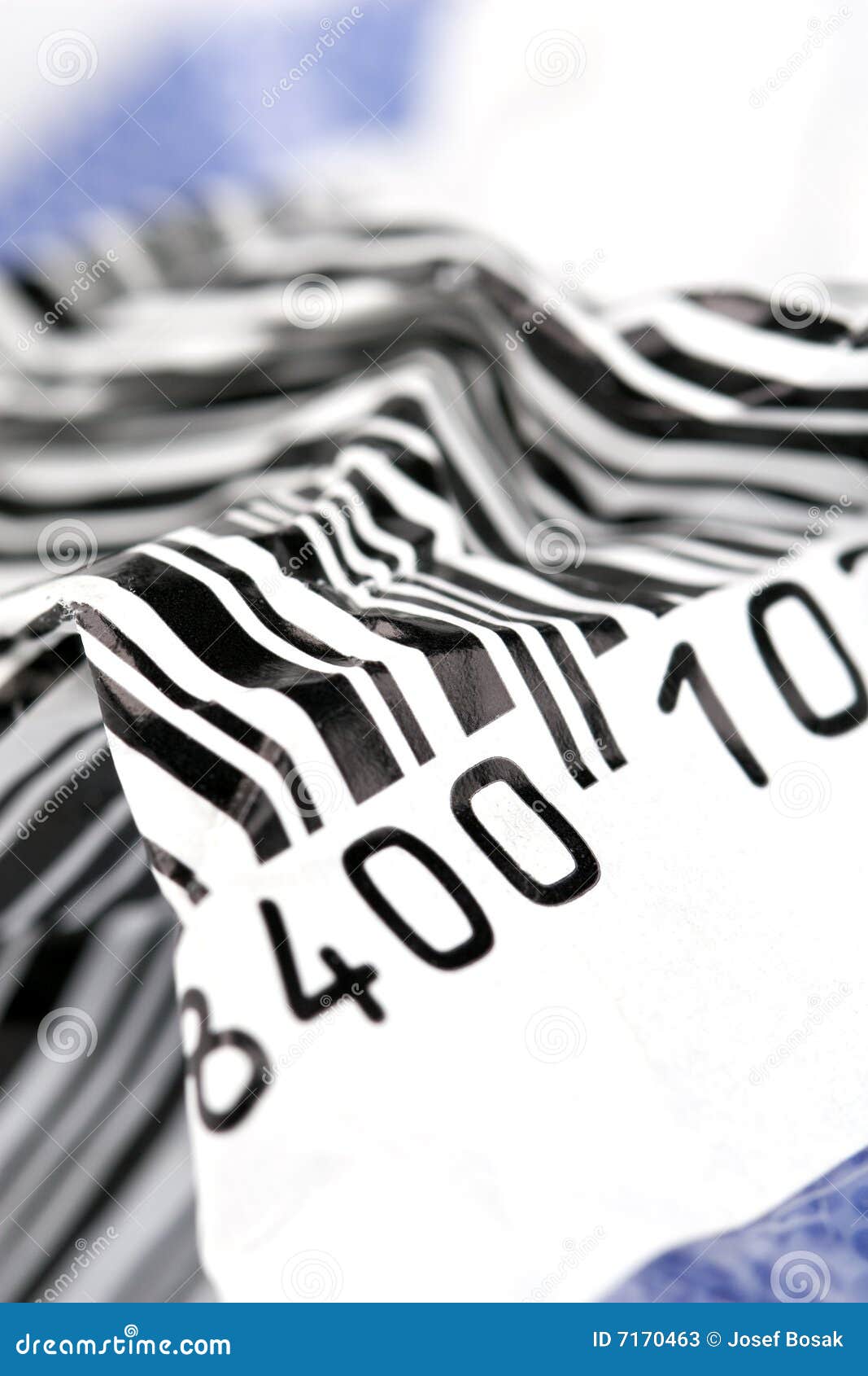 Crumpled barcode stock image. Image of produce, product - 7170463