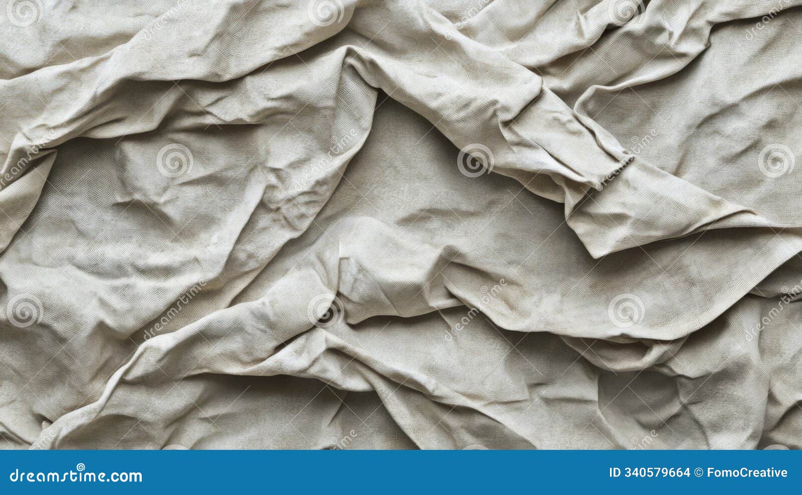 Crumpled Beige Paper Texture With White Backdrop Royalty-Free Stock ...