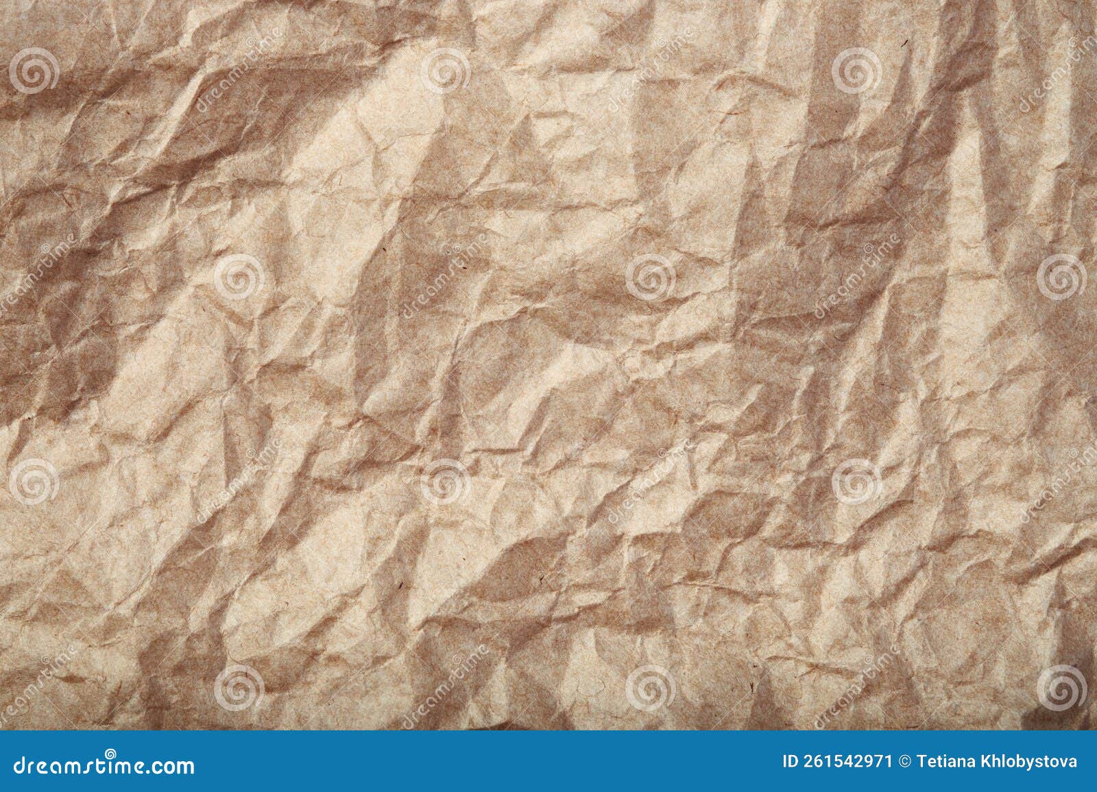 Crumpled Beige Paper Texture Stock Image - Image of message, grunge ...