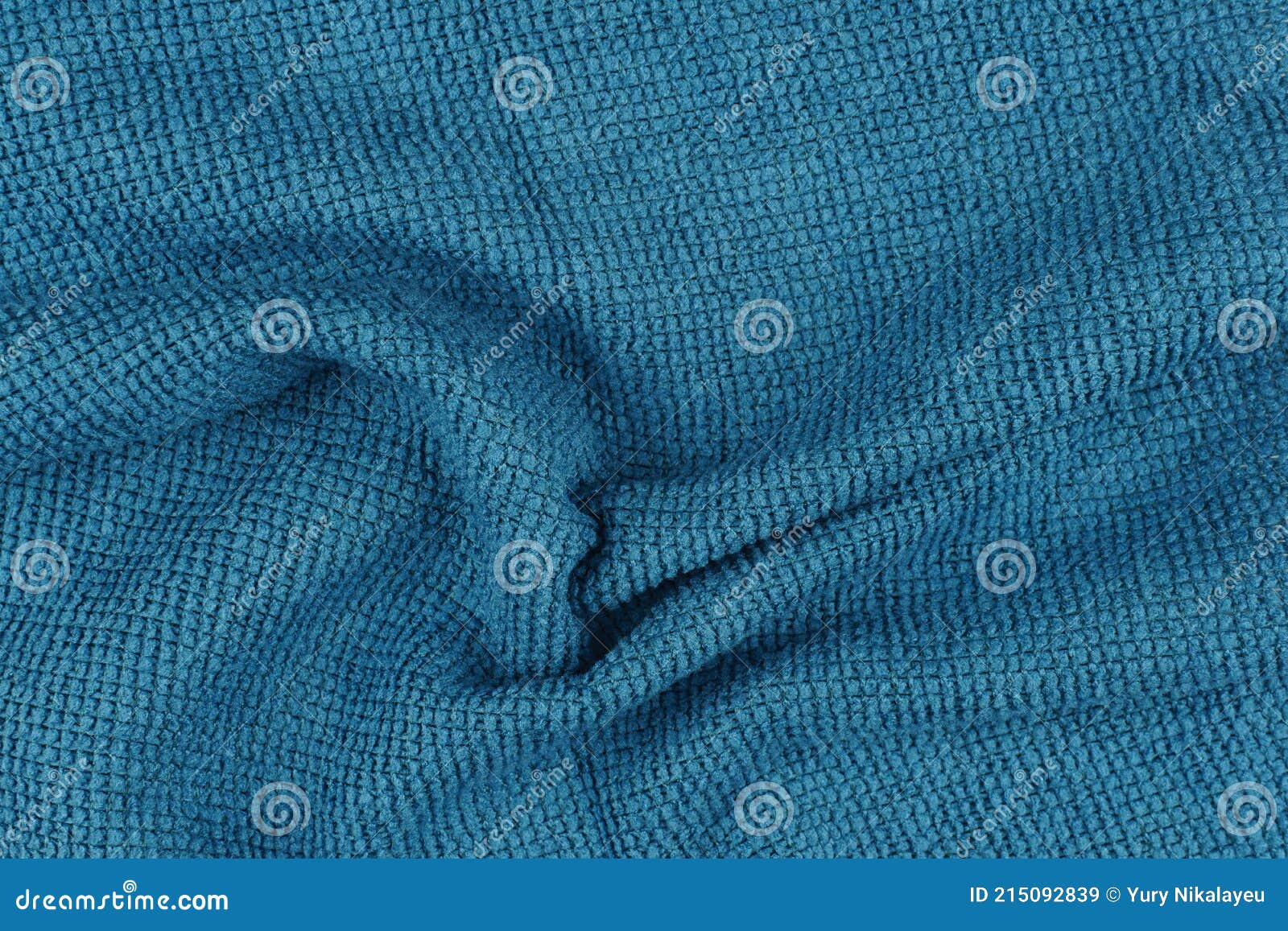 Crumpled Blue Microfiber Fabric. Microfiber Texture, Close-up Stock ...