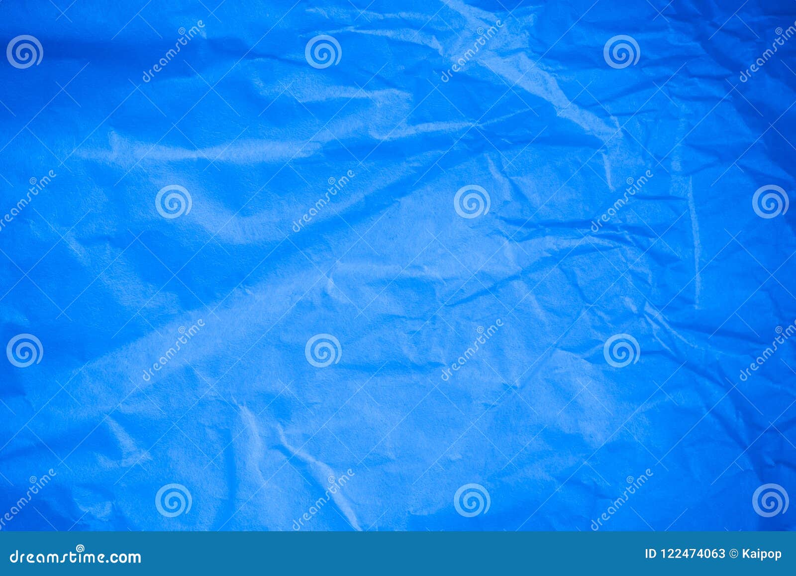Crumpled Blue Paper Background. Stock Image - Image of crumple, creased ...