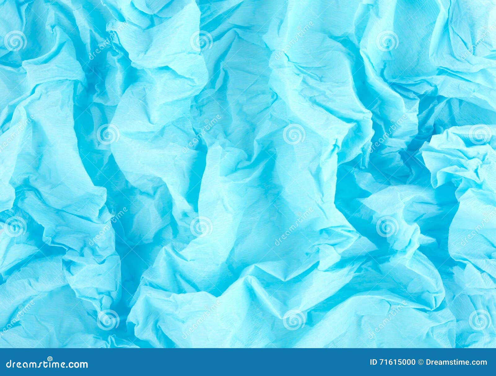 Crumpled blue paper stock photo. Image of element, damaged - 71615000