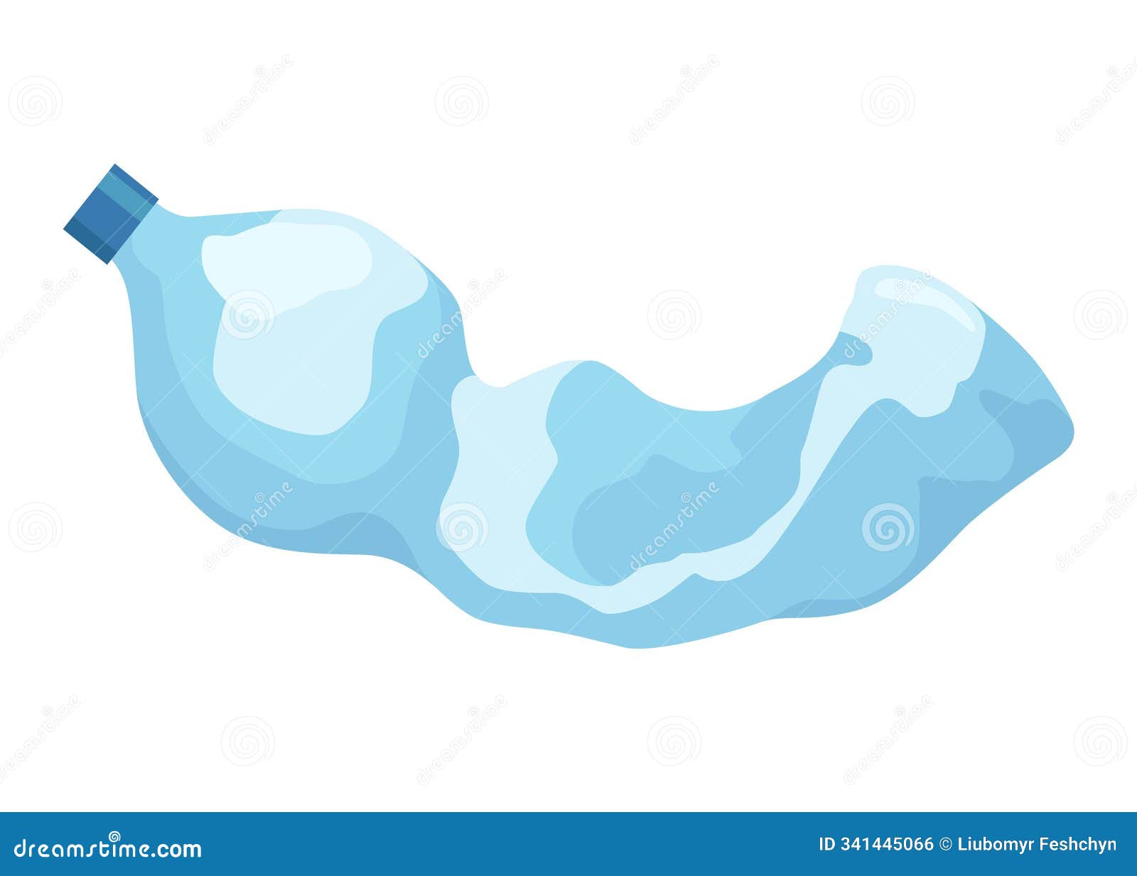 Crumpled Bottle Icon. Broken Plastic Bottle, Empty Plastic Container ...