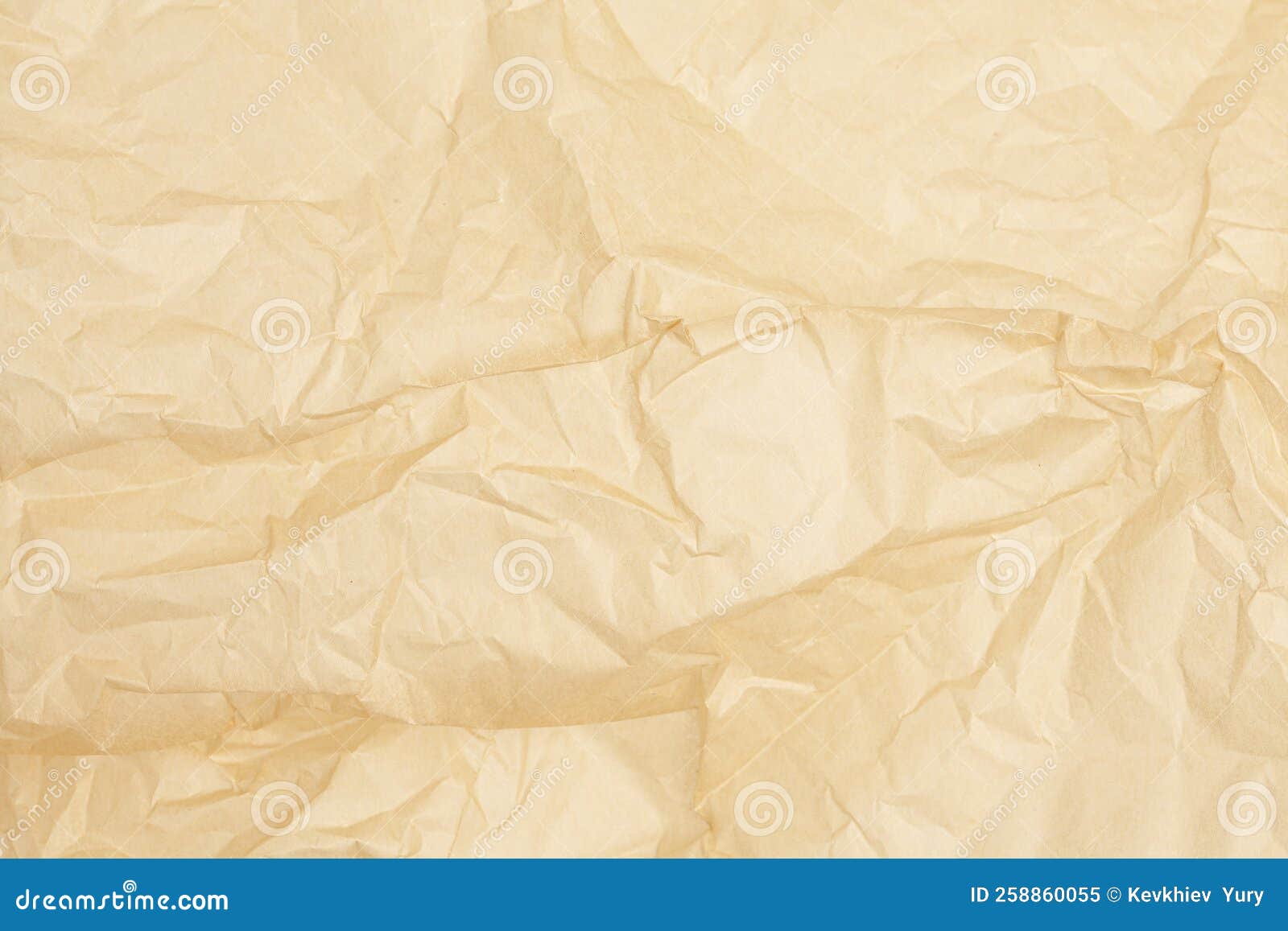 Crumpled Brown Baking Paper Sheets Stock Image - Image of parchment ...