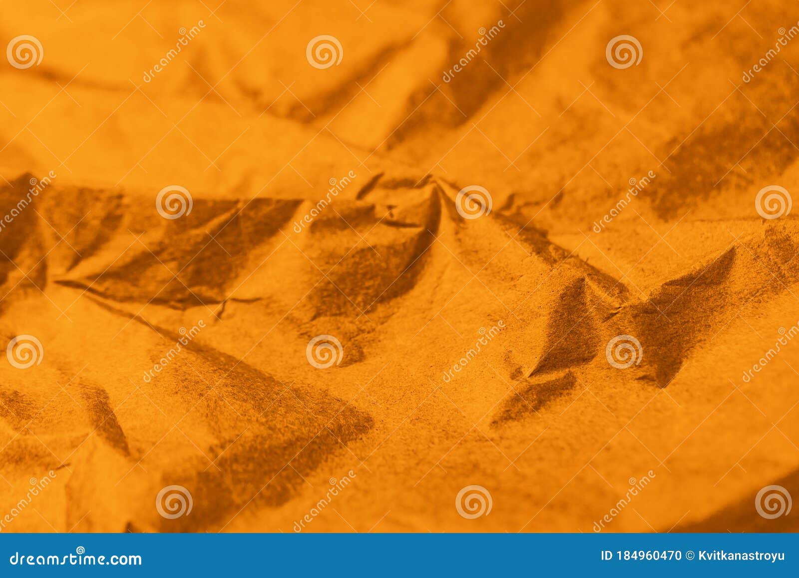 Crumpled Brown Bronze Ochre Paper Texture Abstract Background Stock ...