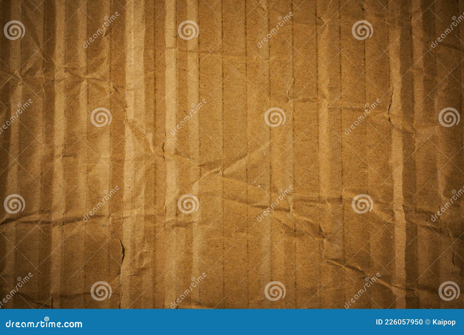 Crumpled Brown Cardboard Texture Stock Photo - Image of abstract ...