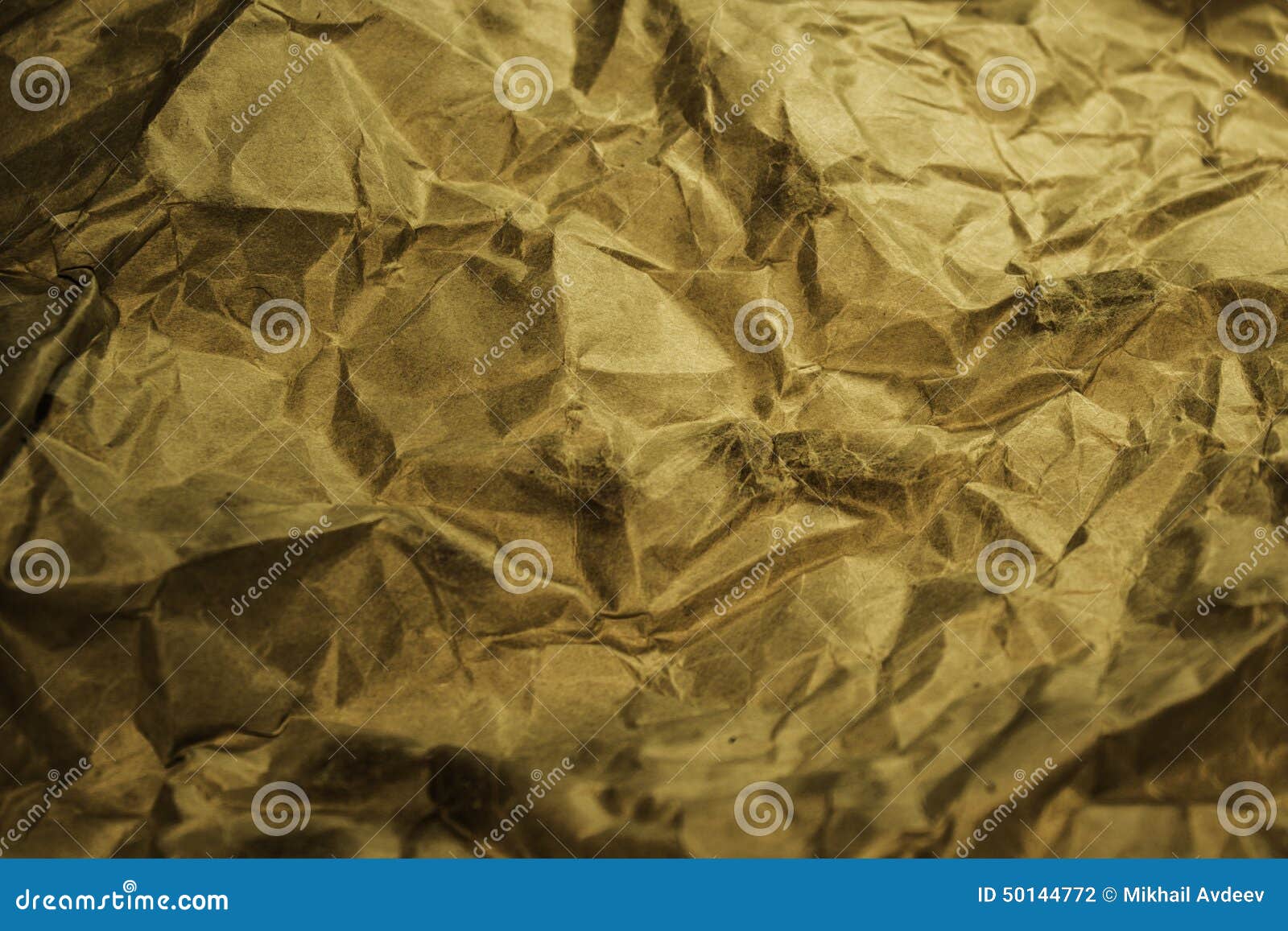 Crumpled brown paper stock photo. Image of page, brown - 50144772