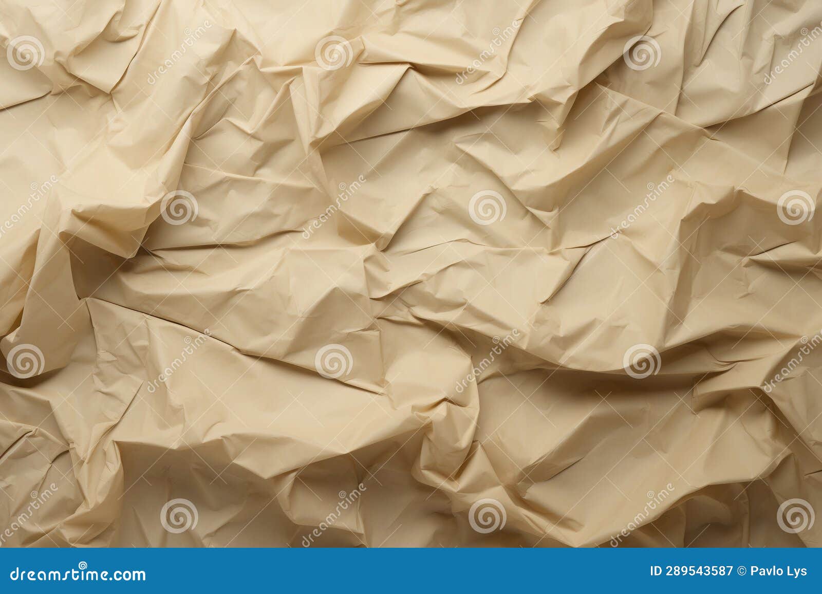 Crumpled Brown Paper Background or Texture Stock Illustration ...
