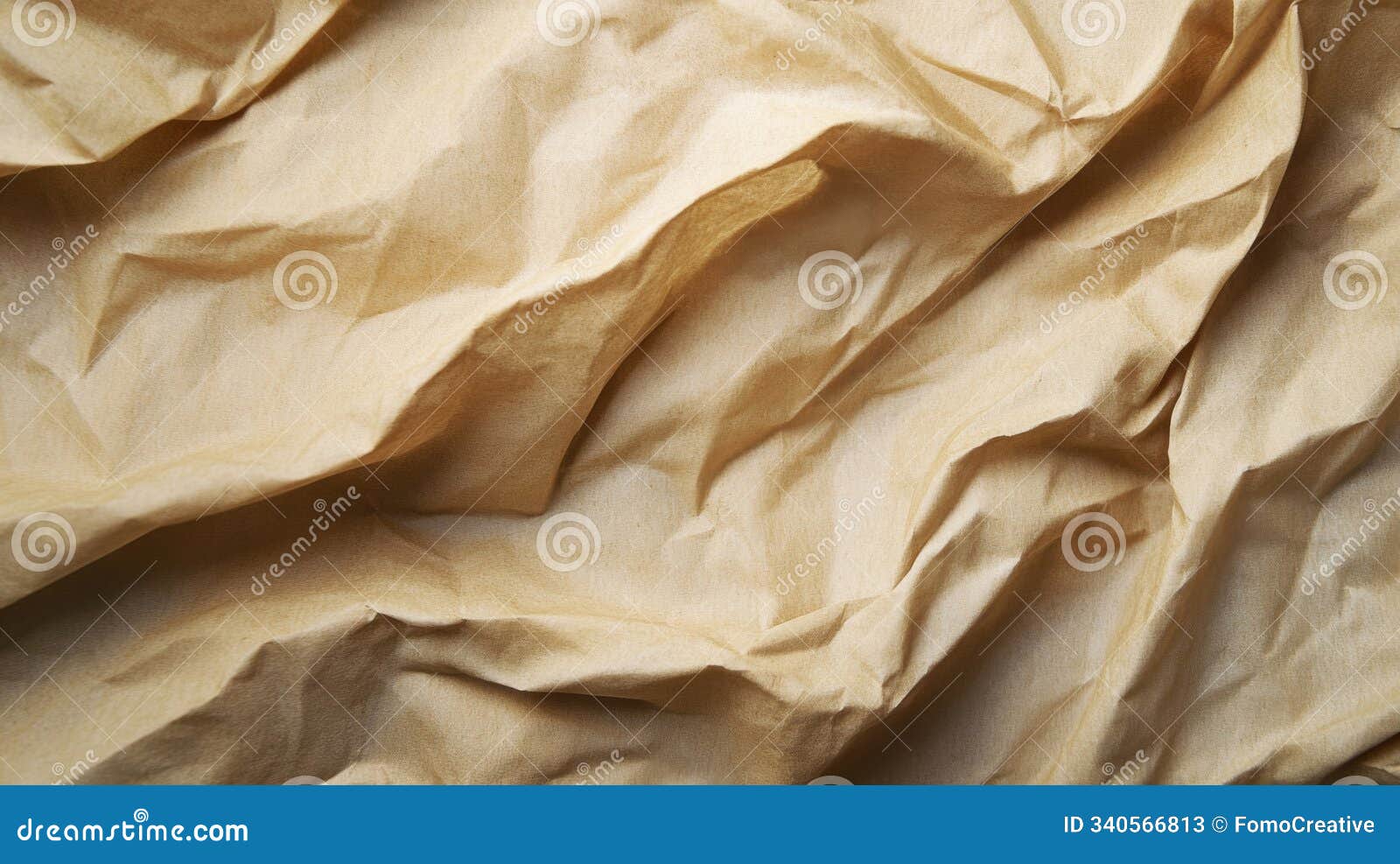 Crumpled Brown Paper Texture Stock Illustration - Illustration of ...