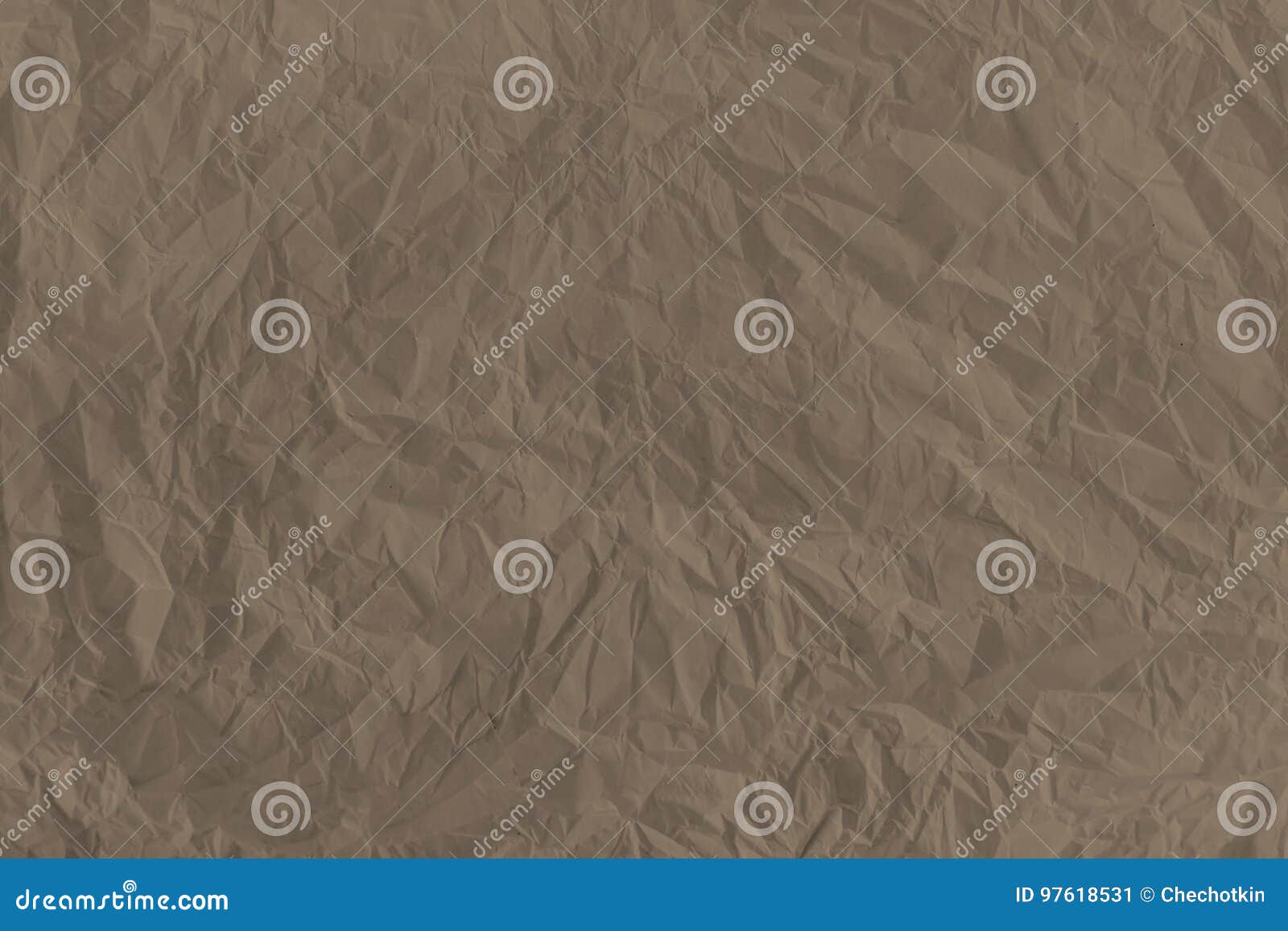 Crumpled Brown Paper Texture Stock Image - Image of modern, space: 97618531