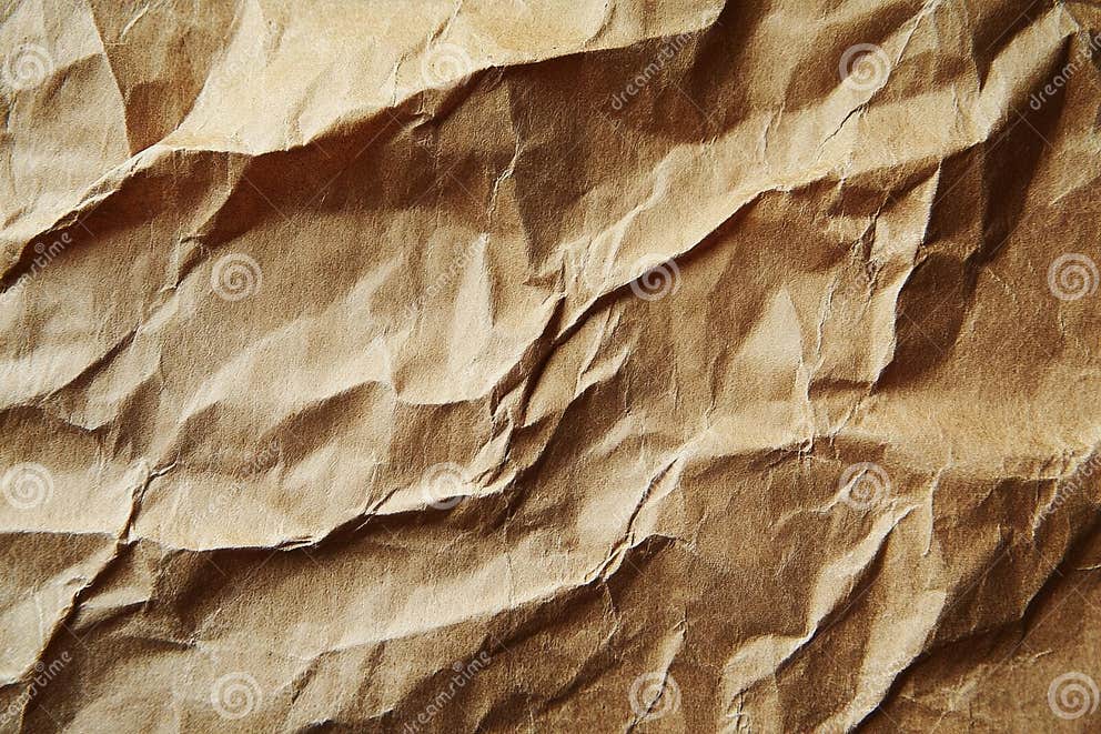 Crumpled Brown Paper Texture, a Rustic Background for Design Projects ...