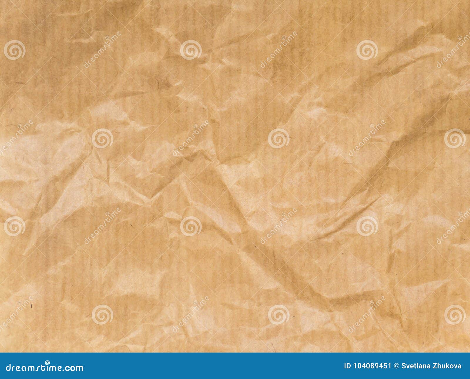 Crumpled Brown Striped Packing Paper Stock Image - Image of brown ...
