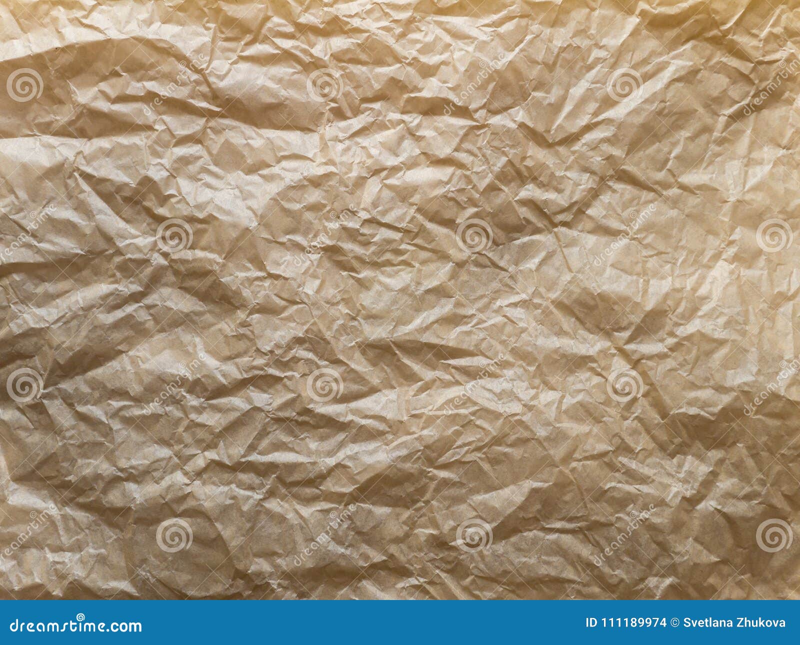 Crumpled Brown Waxed Packing Paper Stock Photo - Image of wrapping ...