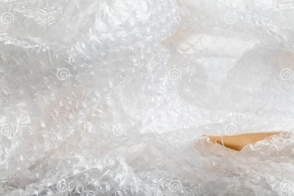 Crumpled bubble wrap stock image. Image of translucent - 40159295