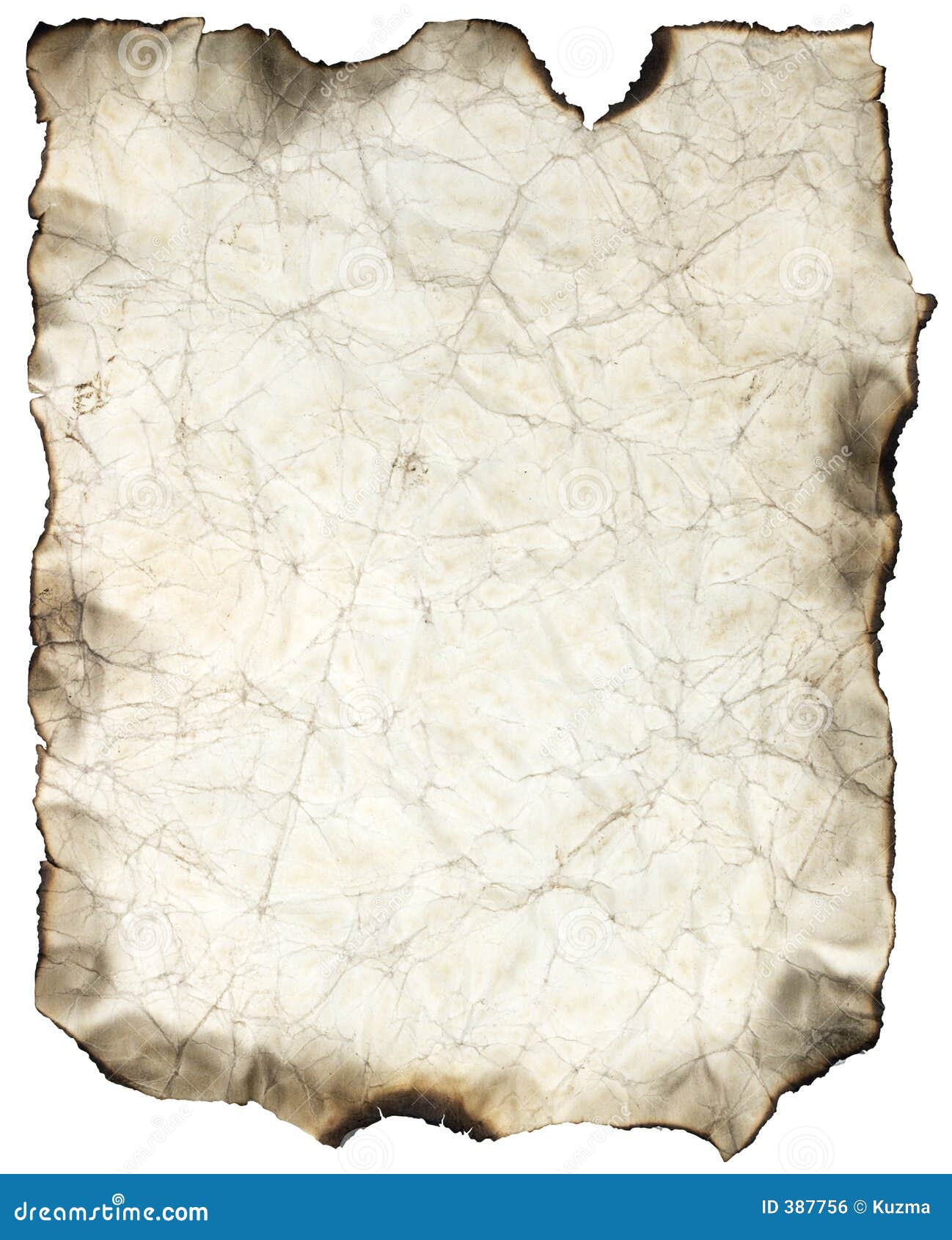 Crumpled Burnt Sheet Stock Photo | CartoonDealer.com #387756