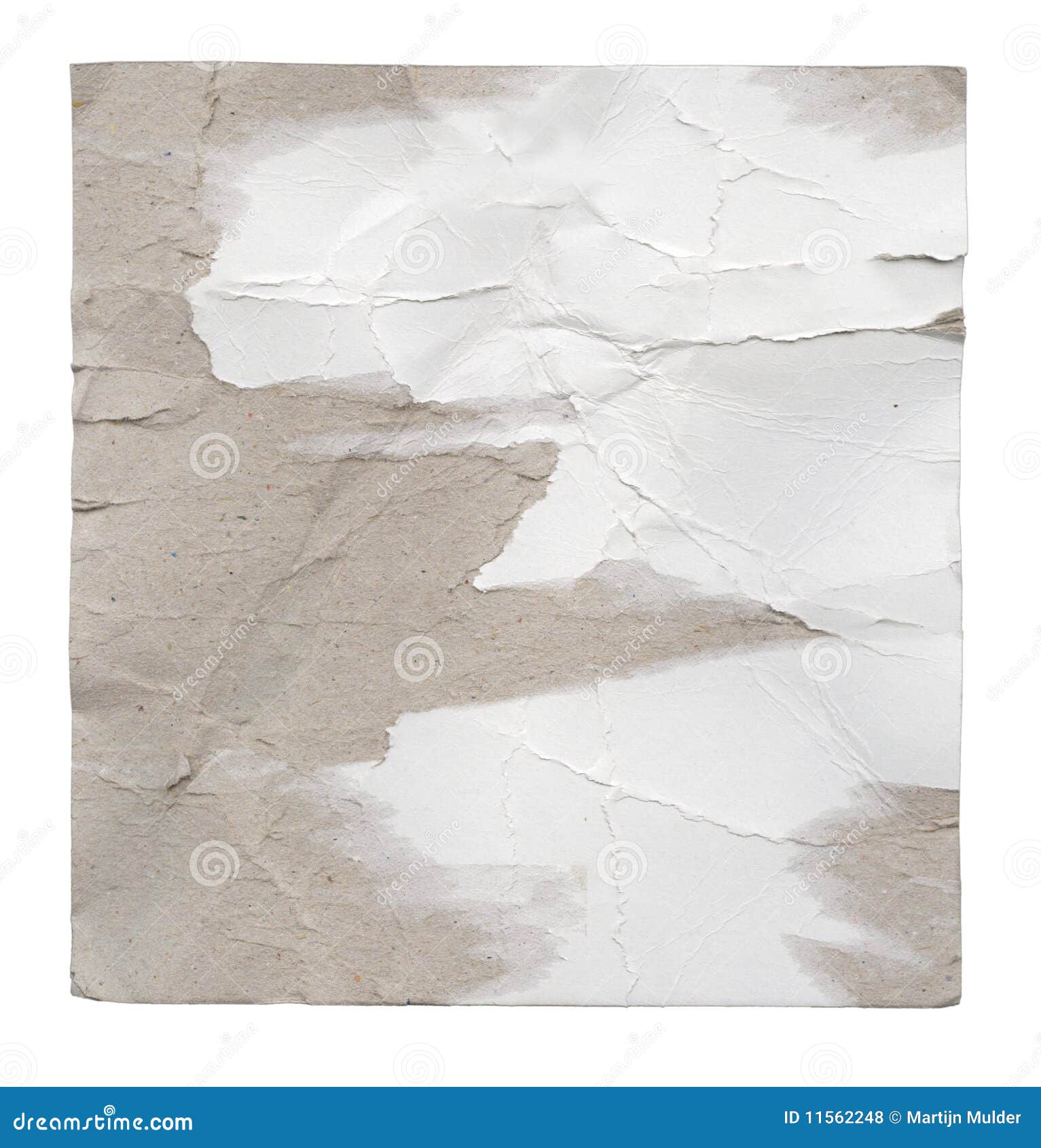 Crumpled Cardboard stock photo. Image of damaged, grey - 11562248
