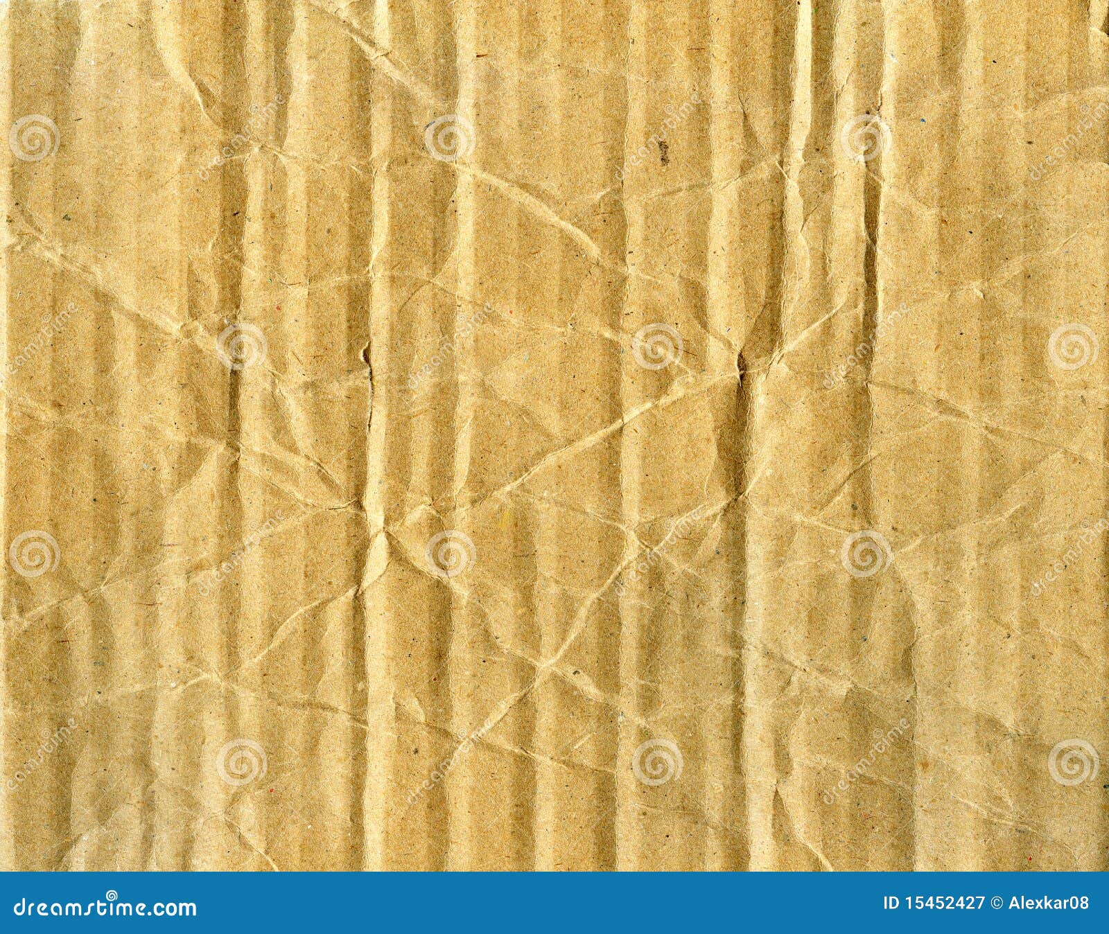 Crumpled cardboard stock image. Image of packing, beige - 15452427
