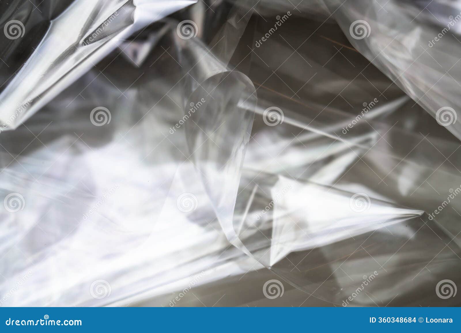 Crumpled Clear Plastic Background, Abstract Glossy Broken Surface ...