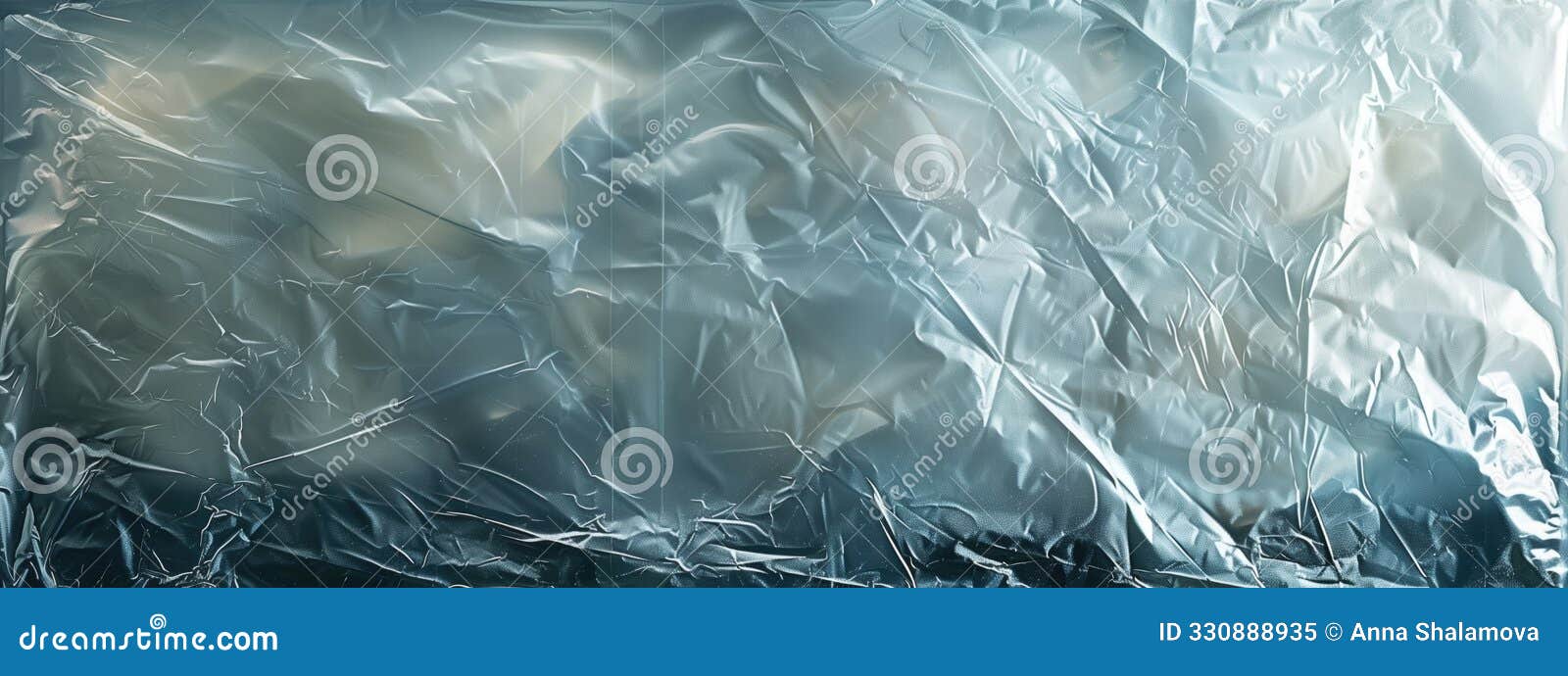 Crumpled Clear Plastic Background, Abstract Glossy Broken Surface ...