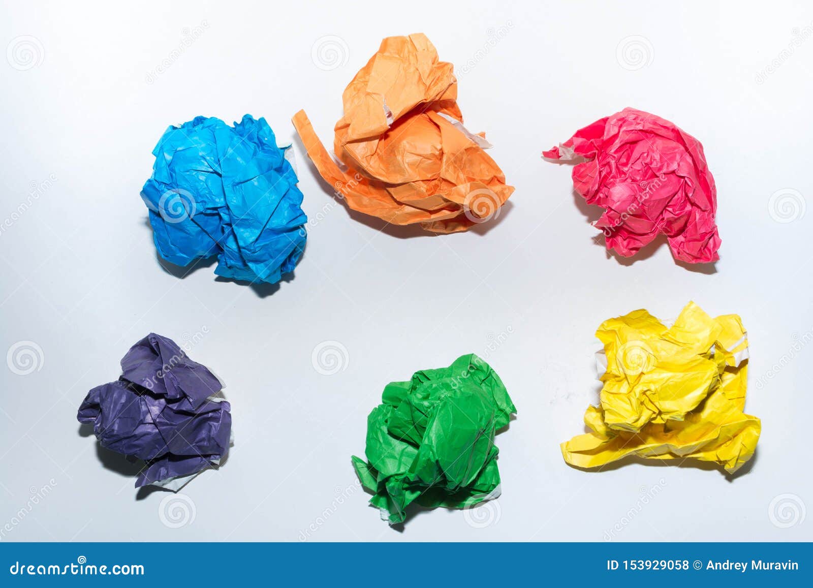Crumpled colored paper stock photo. Image of crumple - 153929058