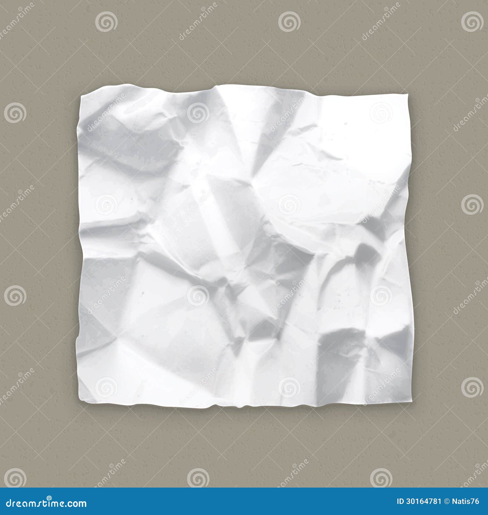 Crumpled stock vector. Illustration of texture, sticker - 30164781