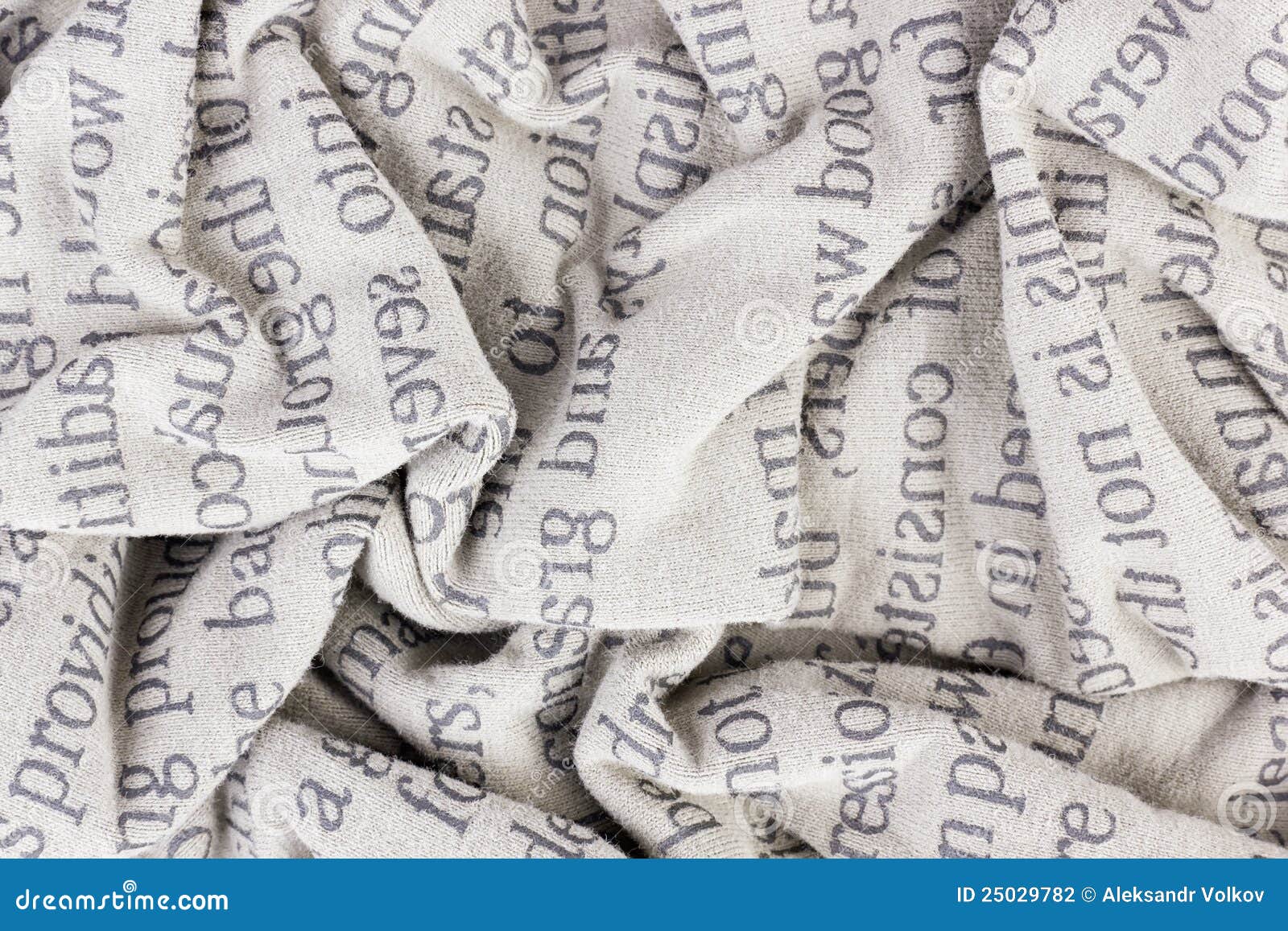 Crumpled Cotton Fabric Macro Stock Photo - Image of sign, garment: 25029782