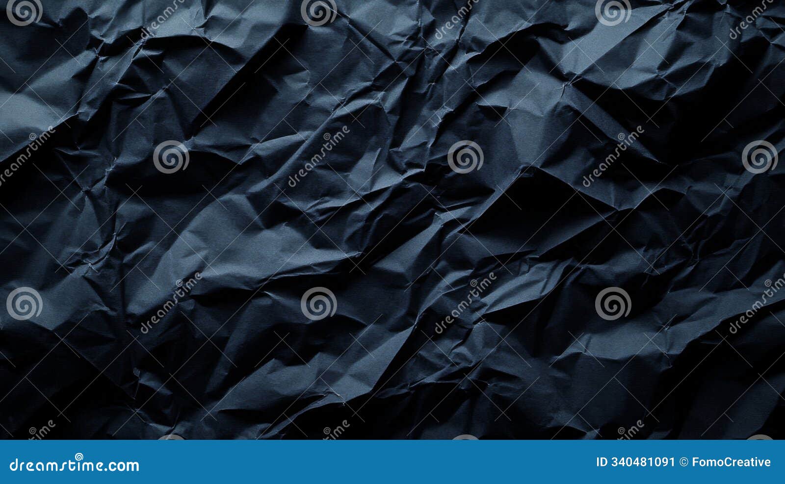 Crumpled Dark Blue Paper Texture Stock Illustration - Illustration of ...