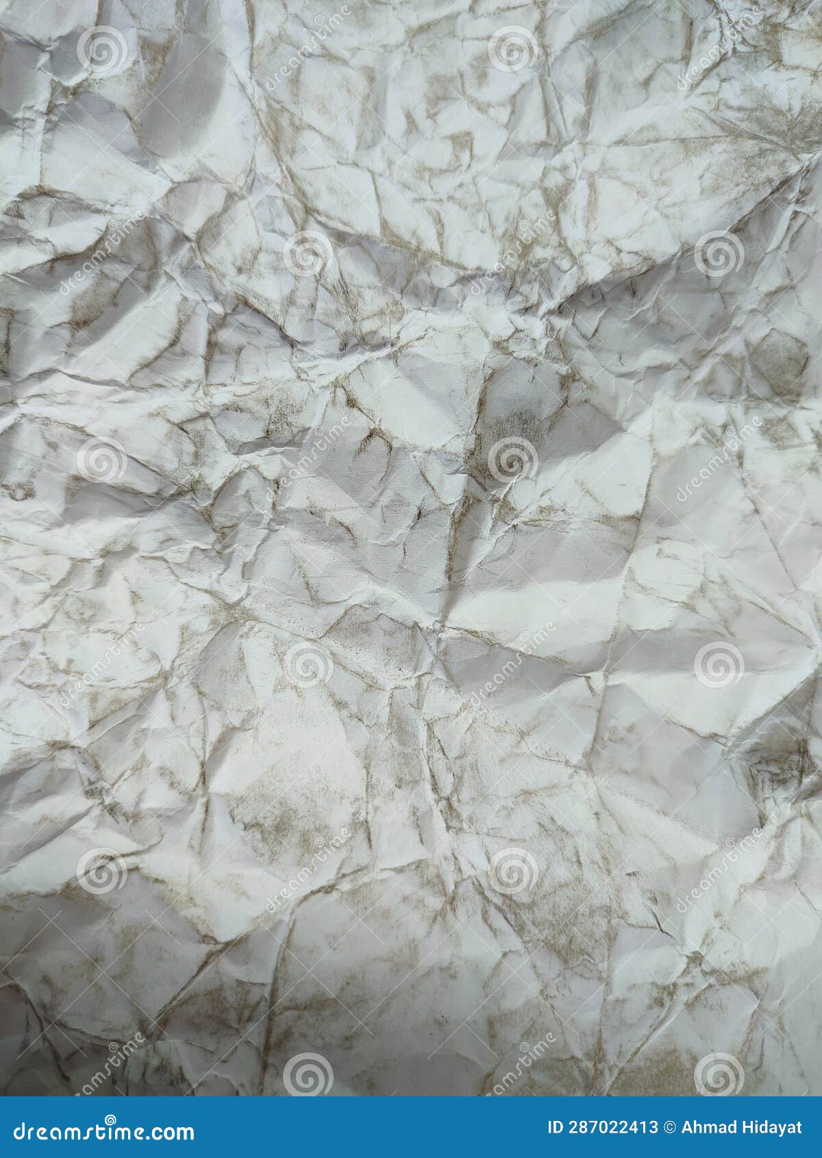 Crumpled and Dirty White Paper Texture, Pattern, Background Stock Image ...