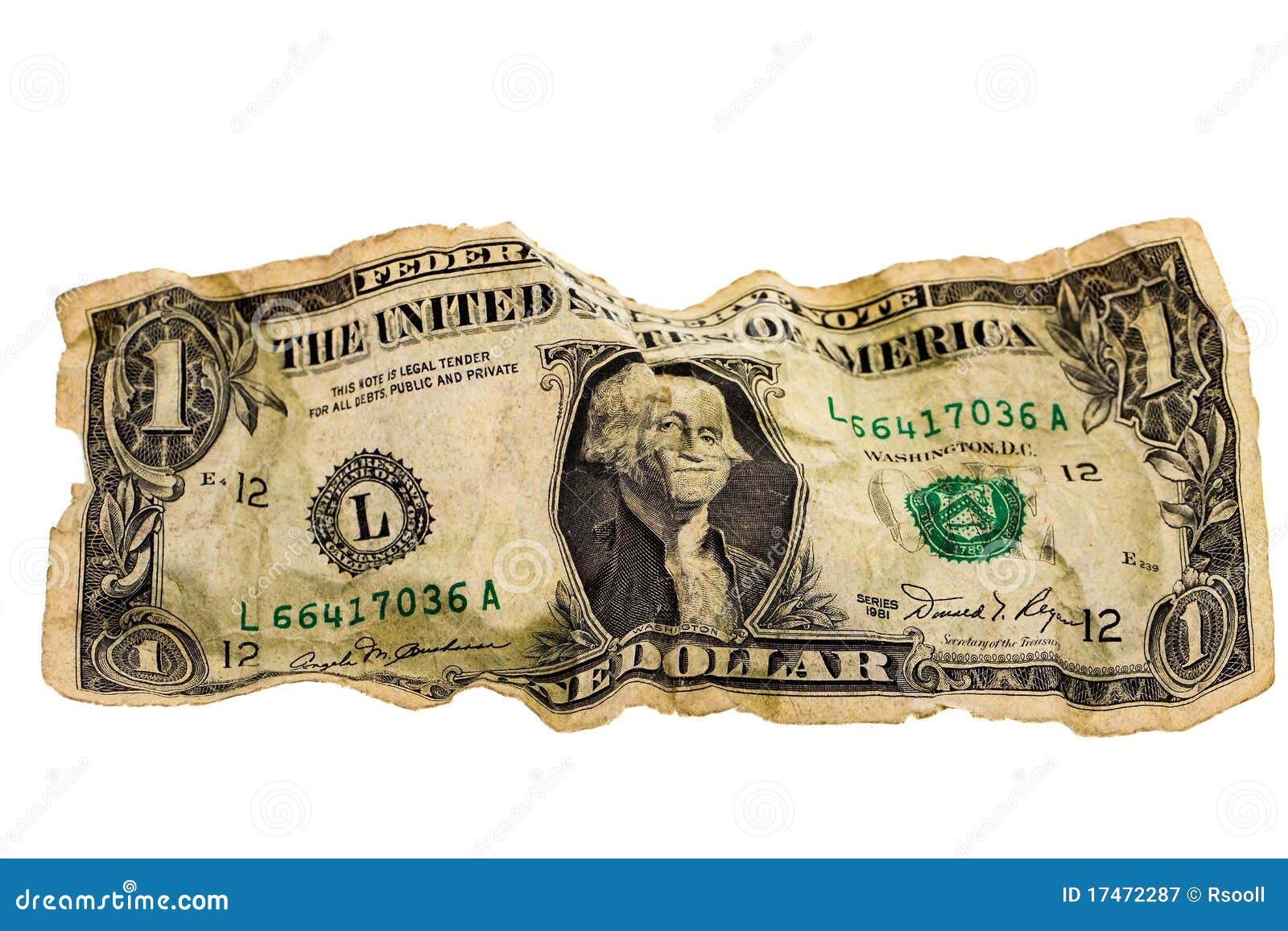 Crumpled dollar stock image. Image of business, finances - 17472287