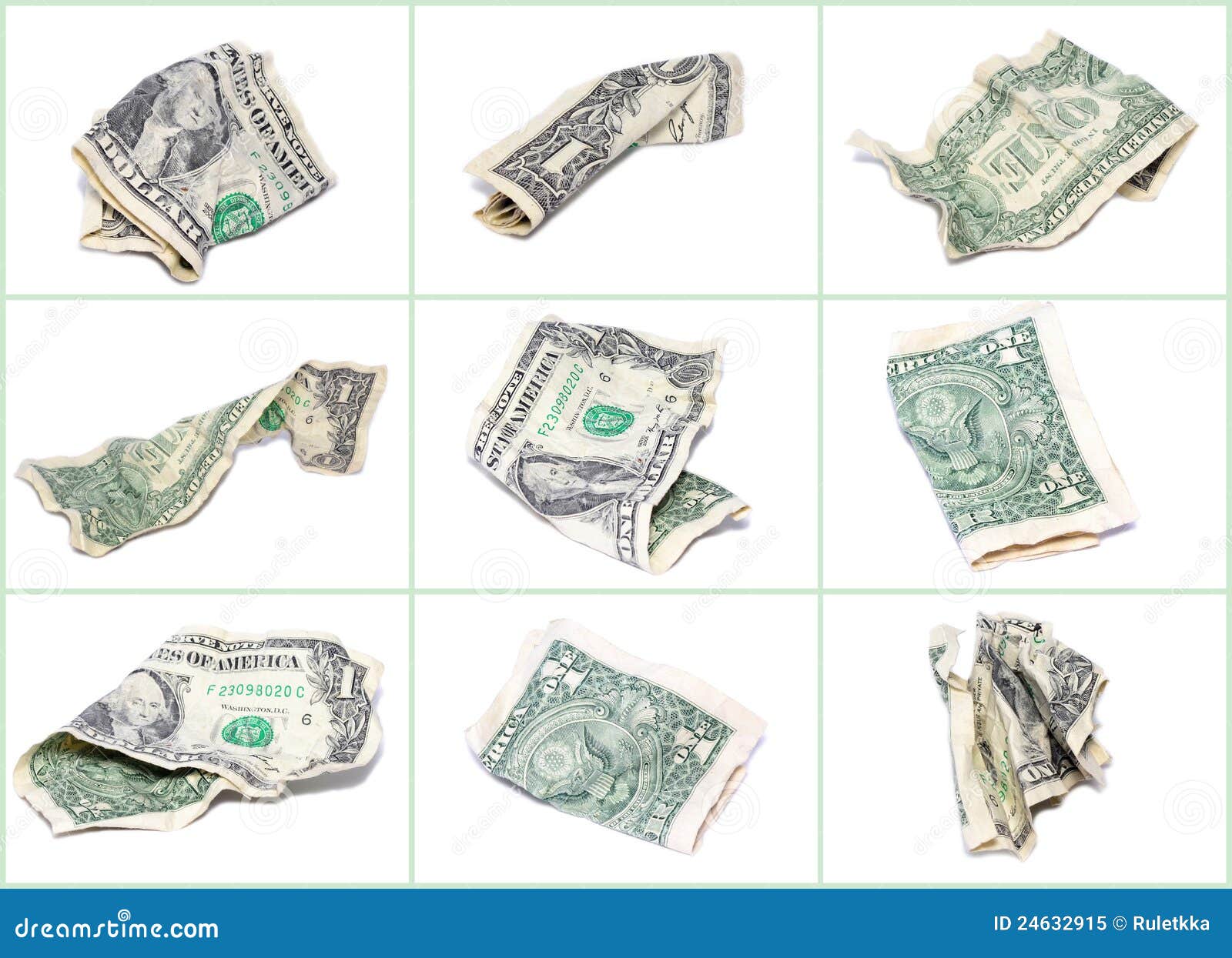 Crumpled Dollar Collage Royalty-Free Stock Photography | CartoonDealer ...