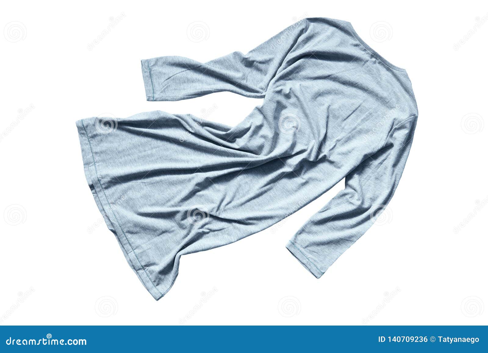 Crumpled dress isolated stock photo. Image of studio - 140709236