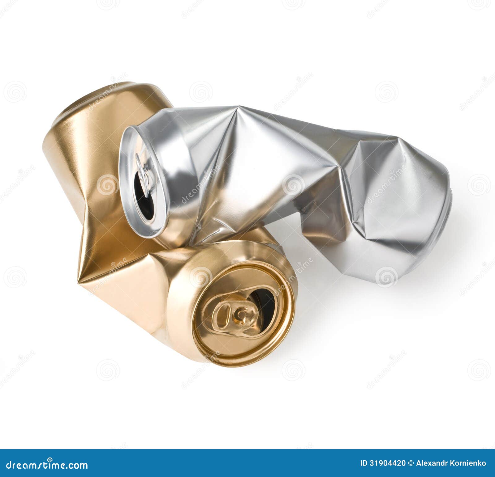 Crumpled empty cans stock photo. Image of empty, deformed - 31904420